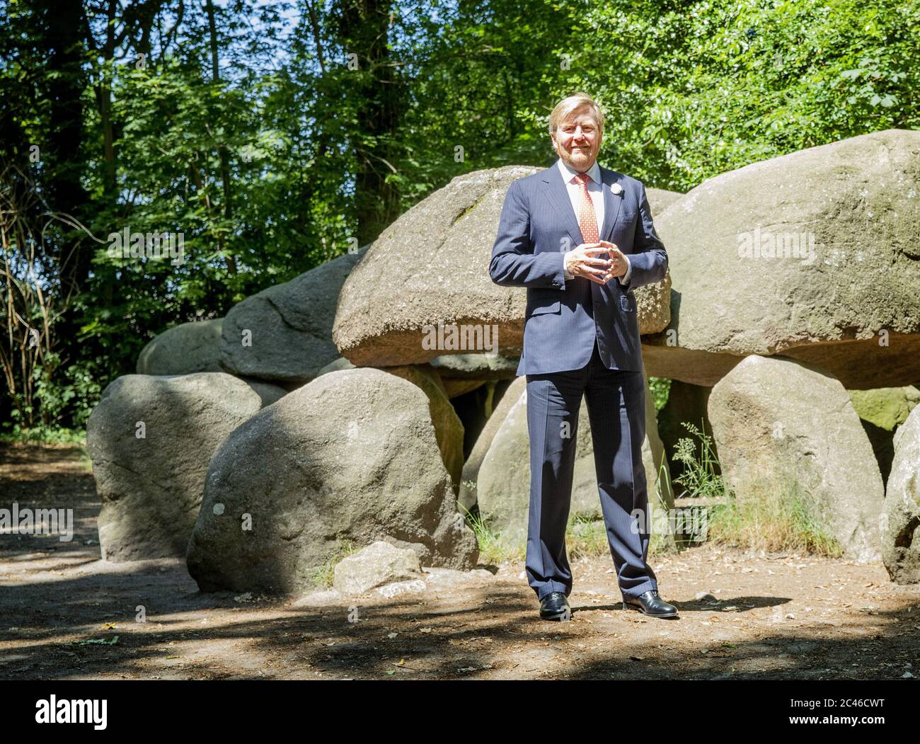 Borger, Netherlands. 24th June, 2020. King Willem-Alexander of The ...