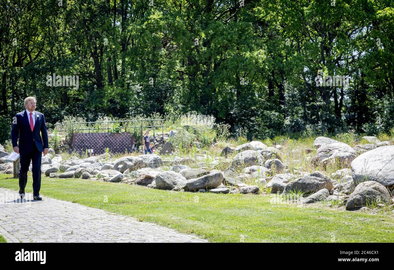 Borger, Netherlands. 24th June, 2020. King Willem-Alexander of The ...