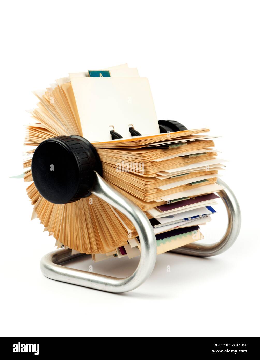 Vintage rolodex rotary card file Stock Photo - Alamy