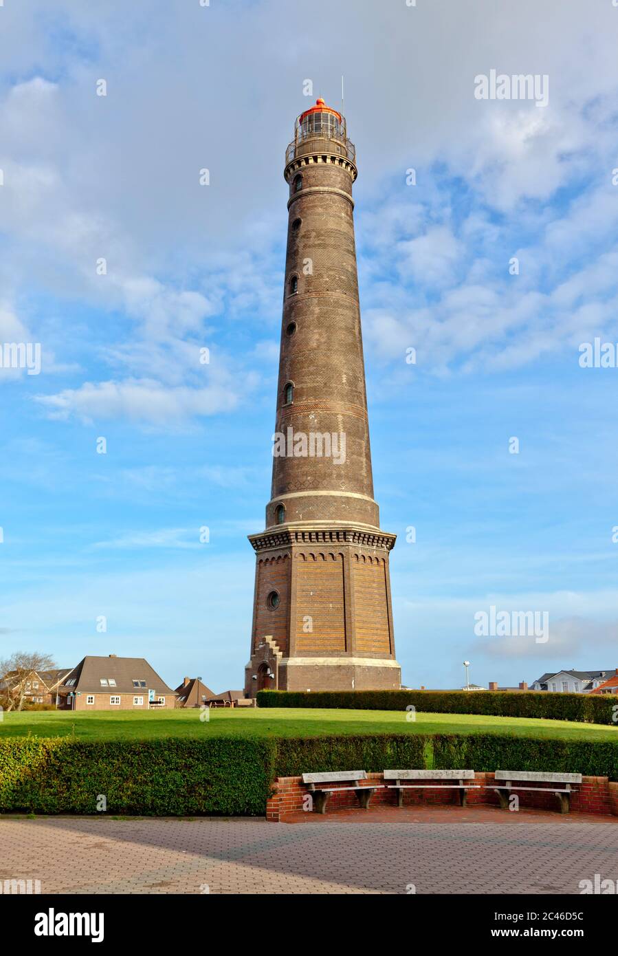 New Lighthouse at the North Sea island of Borkum Stock Photo - Alamy