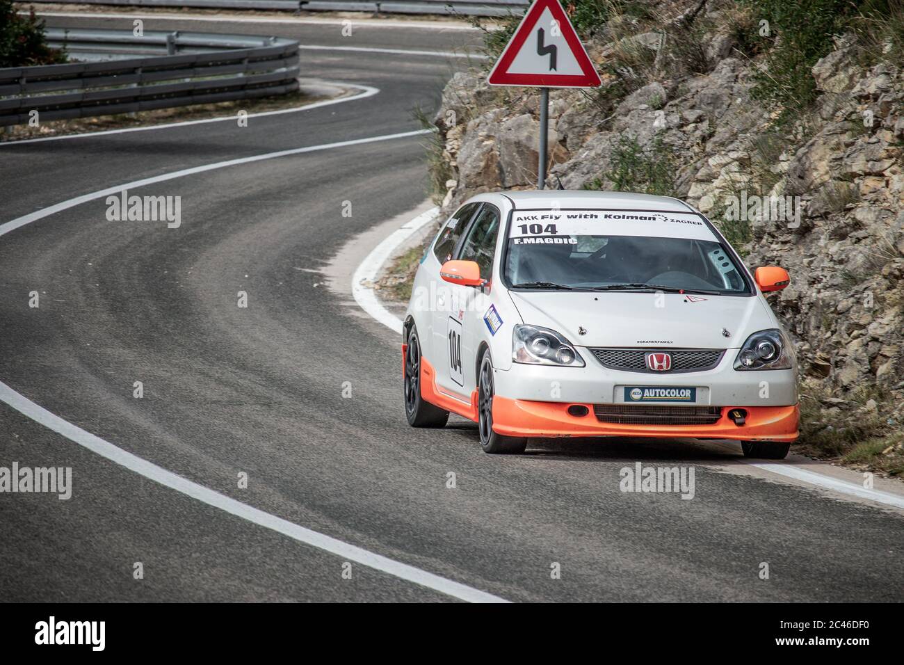 Skradin Croatia June 2020 Honda Civic ep3 type r in a racing ...