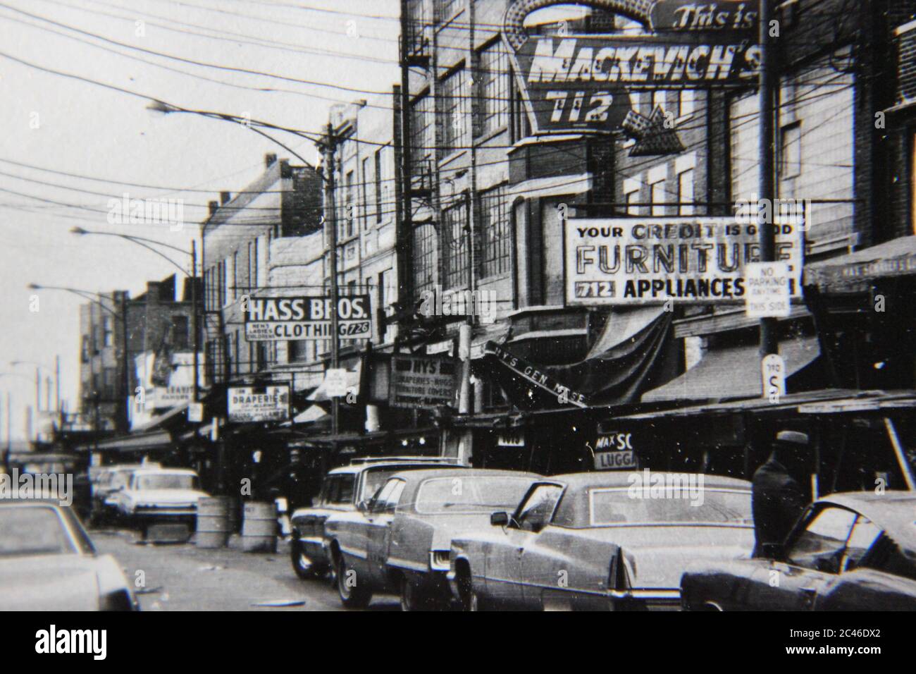 Fine 70s vintage black and white lifestyle photography of a regular ...
