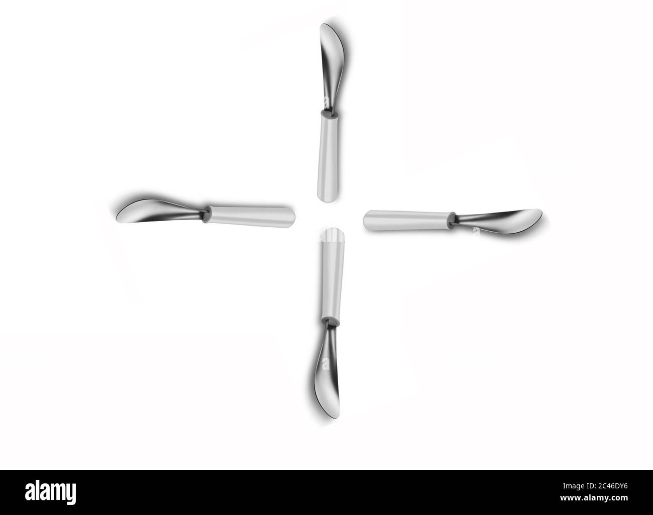 Cutlery cross hi-res stock photography and images - Alamy