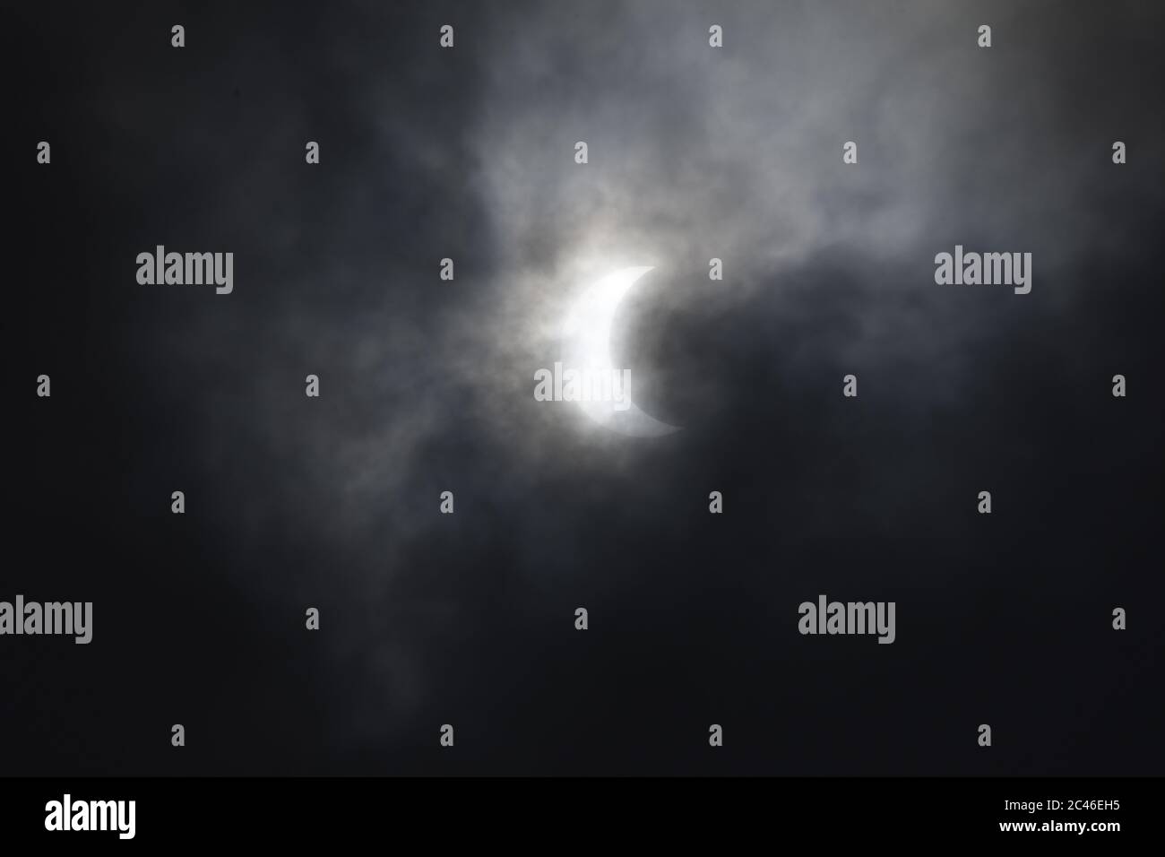 The annular solar eclipse observed as a rare solstice partial solar ...