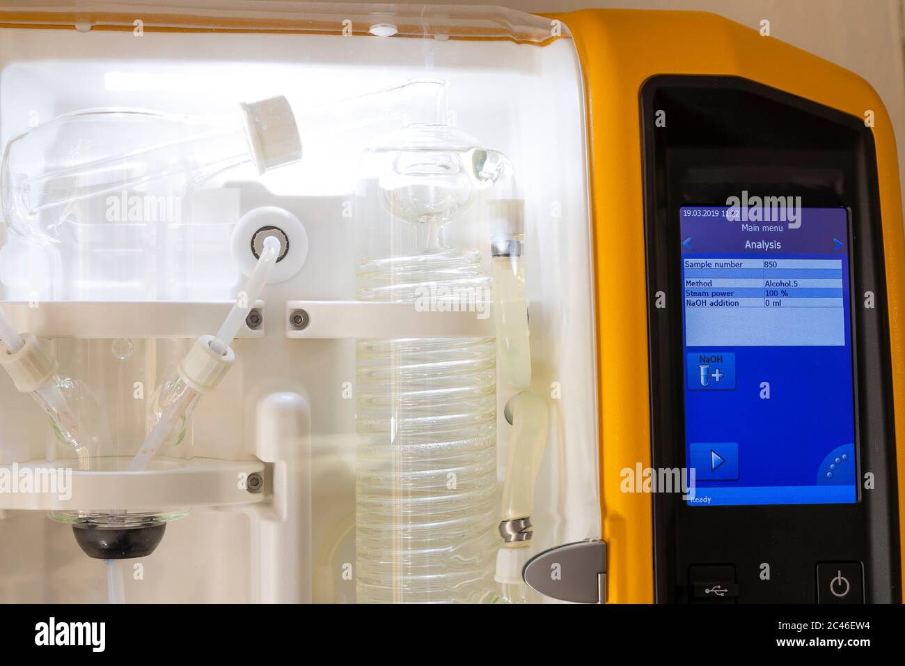 wine's laboratory with traditional and modern apparatus Stock Photo - Alamy