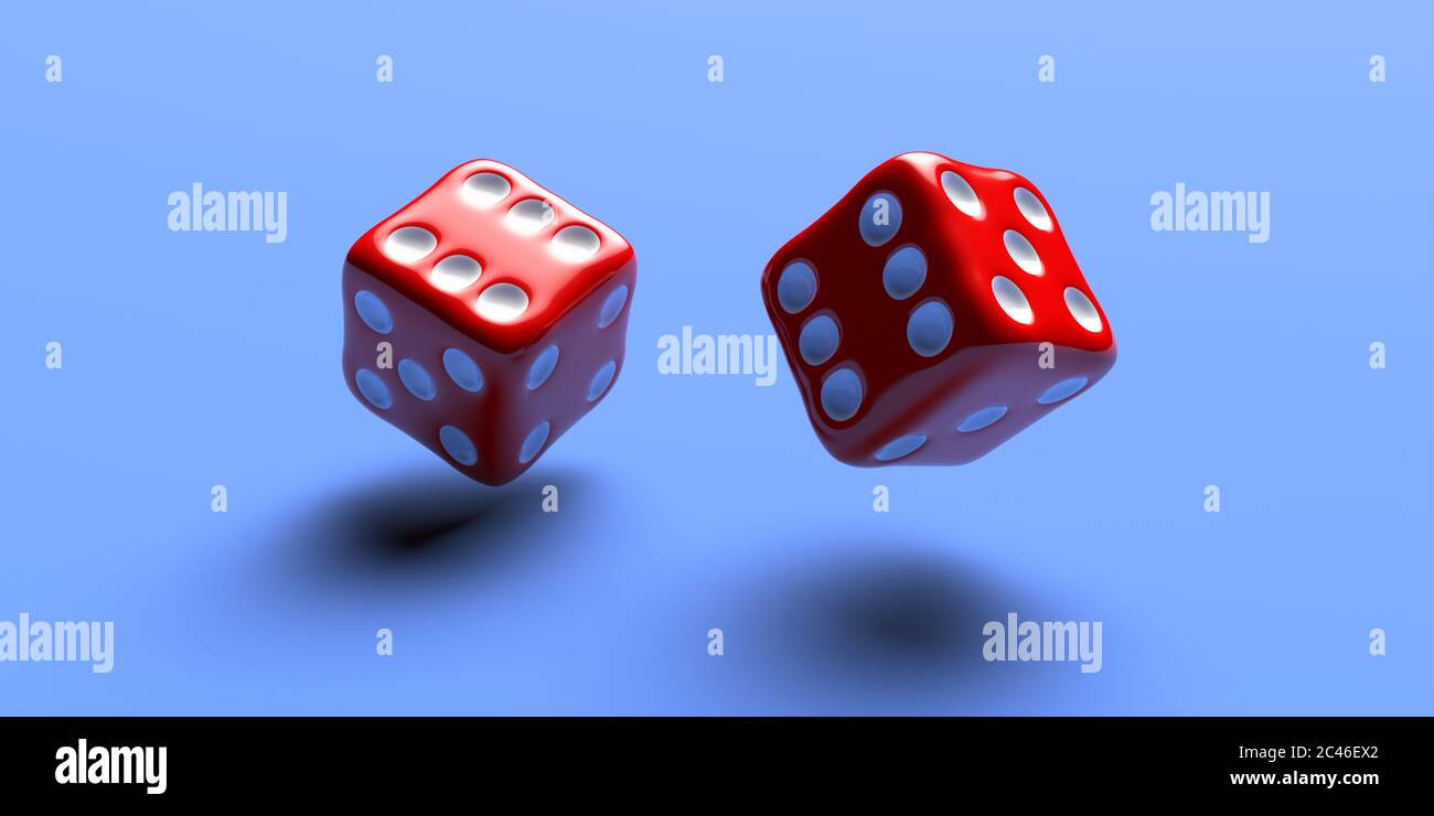 Blue Dice Background