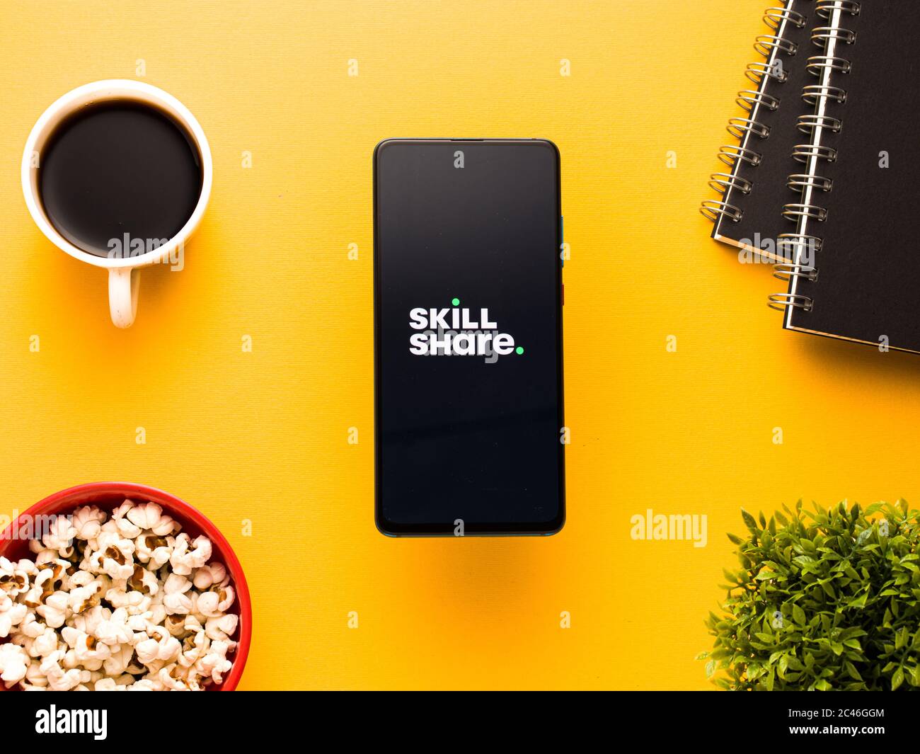 Skillshare mobile app logo - a online learning app photographed for ...