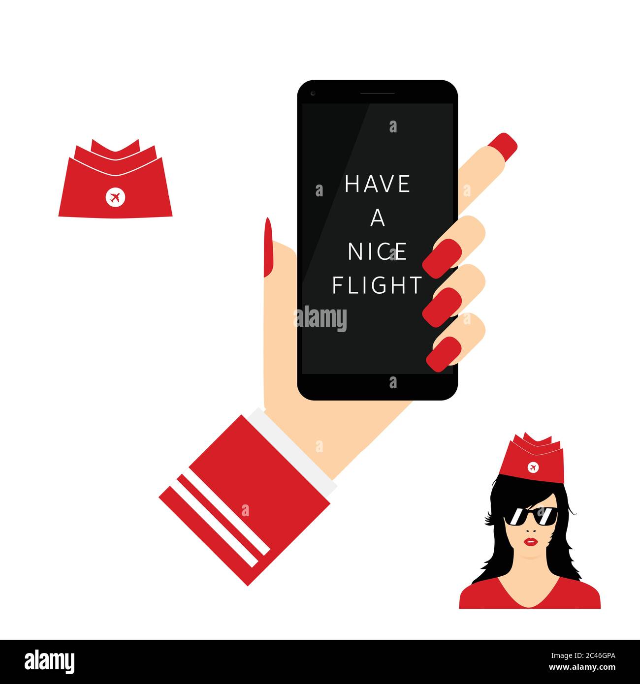 Have a nice flight Stock Vector Images - Alamy