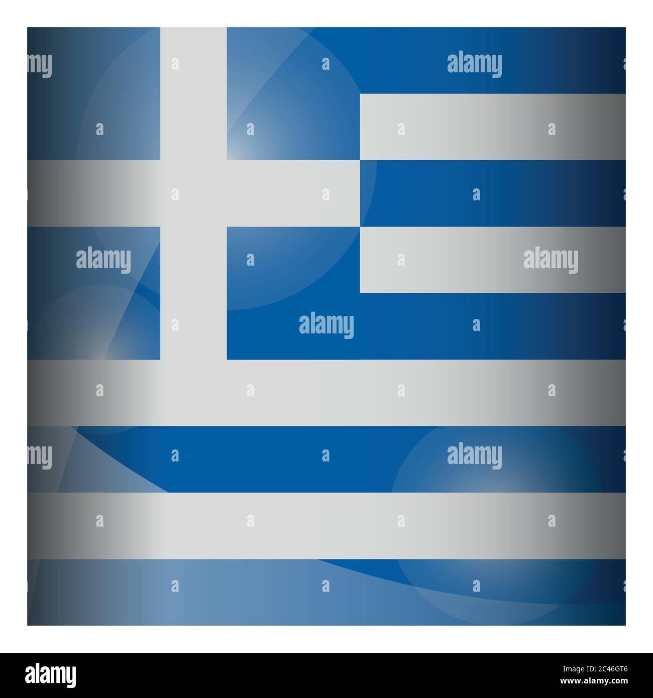 Greece national flag vector square shape illustration Stock Vector ...