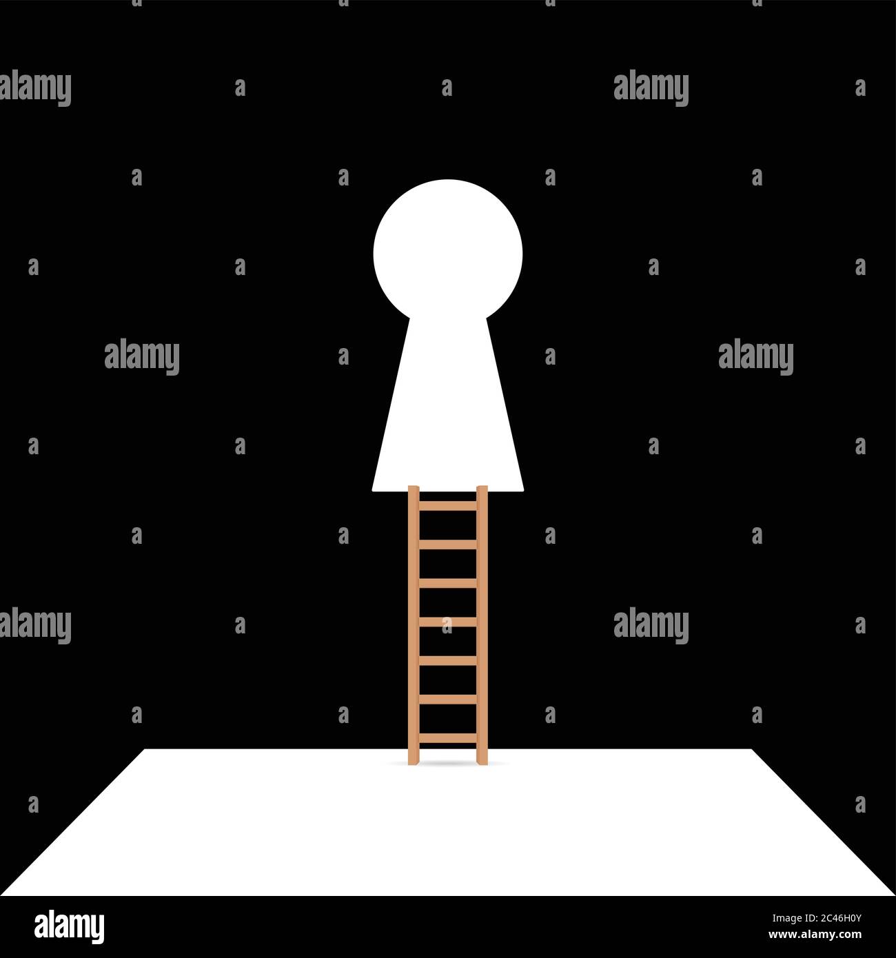 keyhole art illustration Stock Vector Image & Art - Alamy