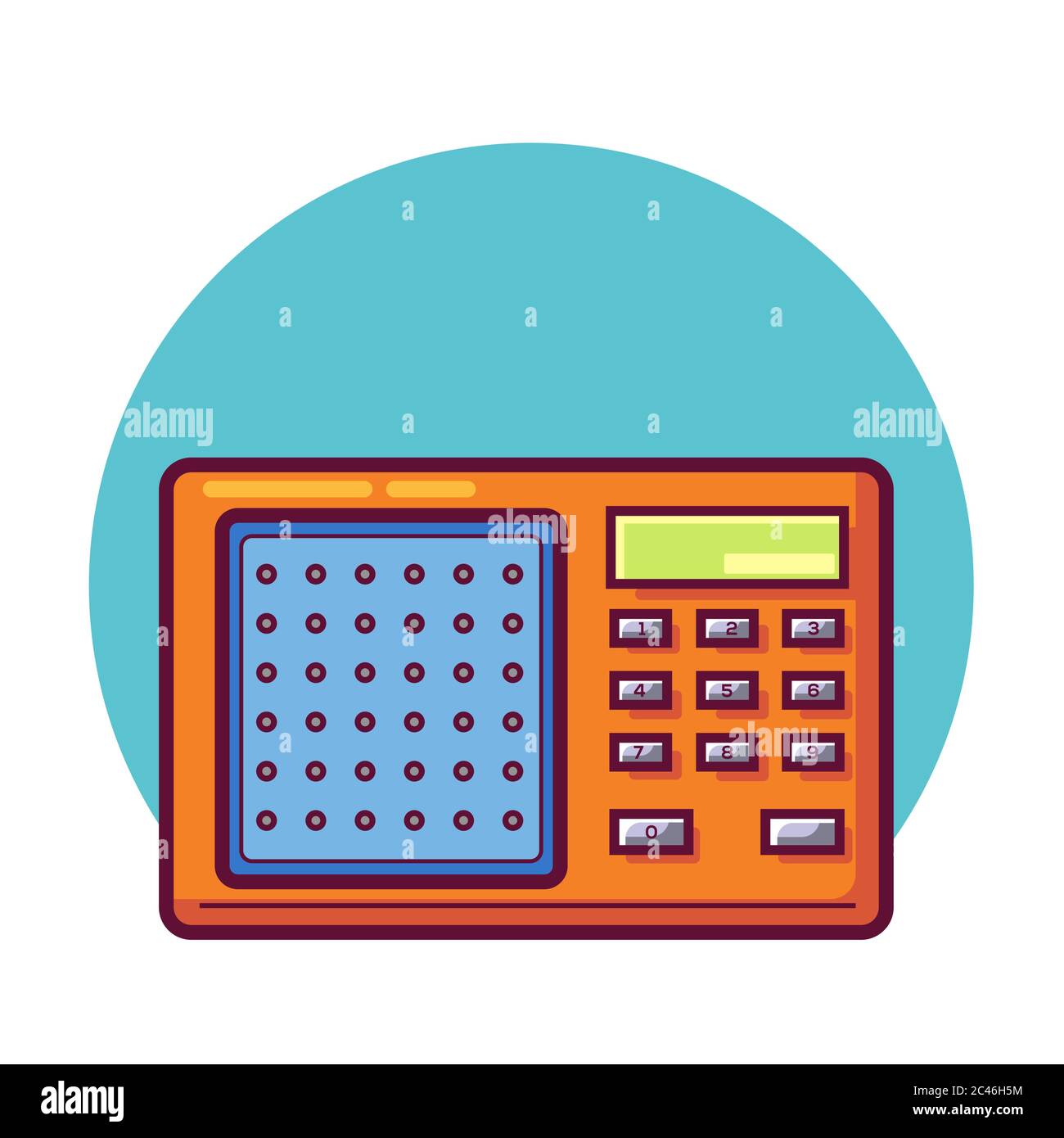 Modern radio vector illustration. Flat cartoon style Stock Vector Image ...