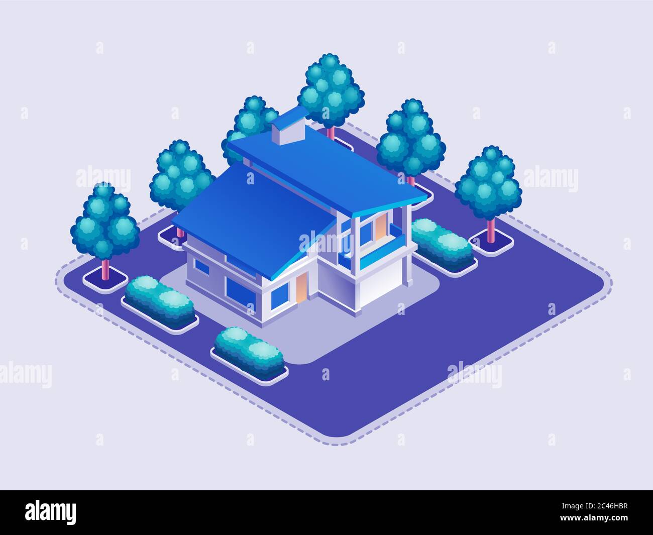 House frontage Stock Vector Images - Alamy