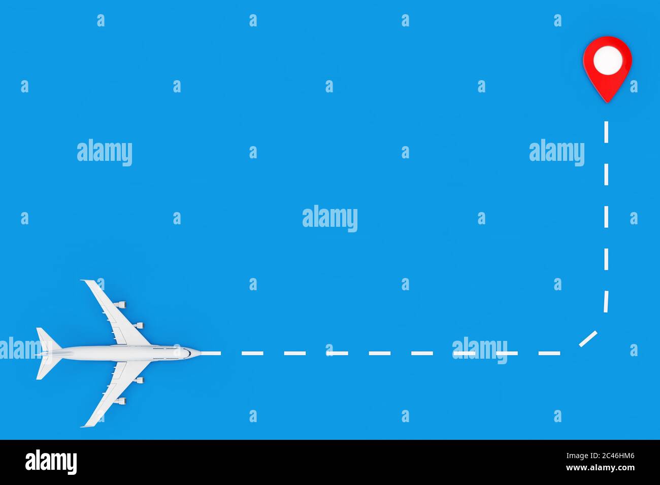 Airplane flight path navigation map hi-res stock photography and images ...