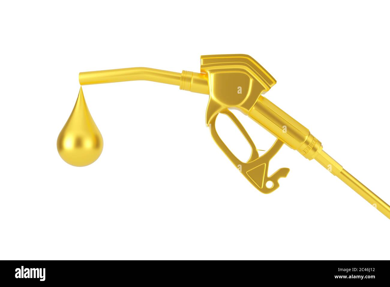 Golden Gasoline Pistol Pump Fuel Nozzle, Gas Station Dispenser with ...