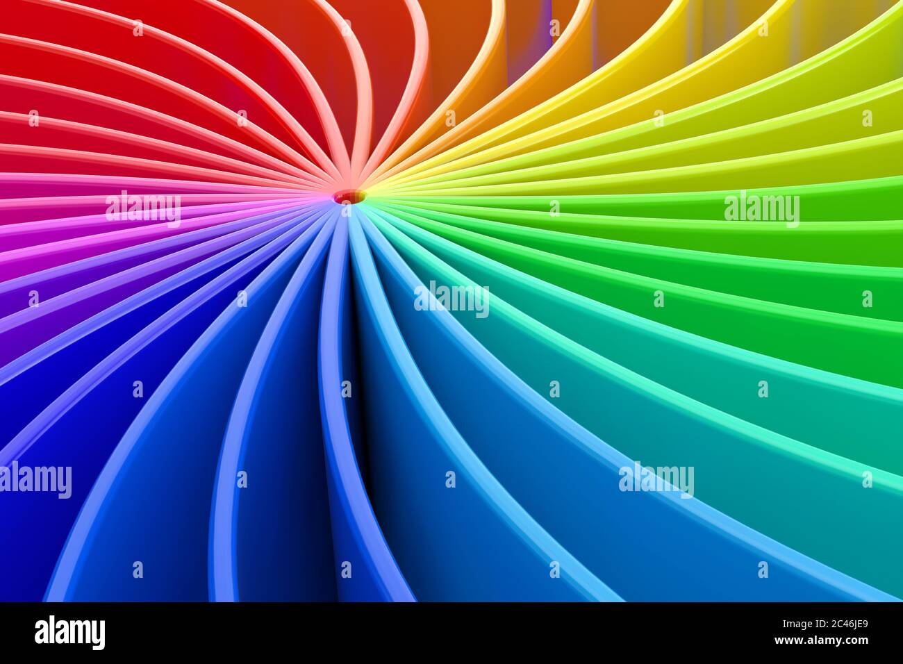 Colorful Rainbow Swirl Abstract Background extreme closeup. 3d ...
