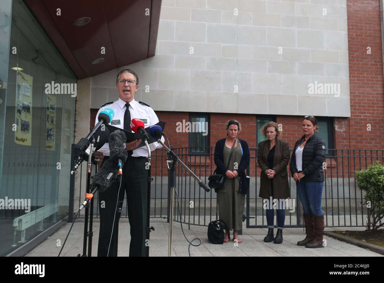 Superintendent Muir Clark speaking to the media about Noah Donohoe ...