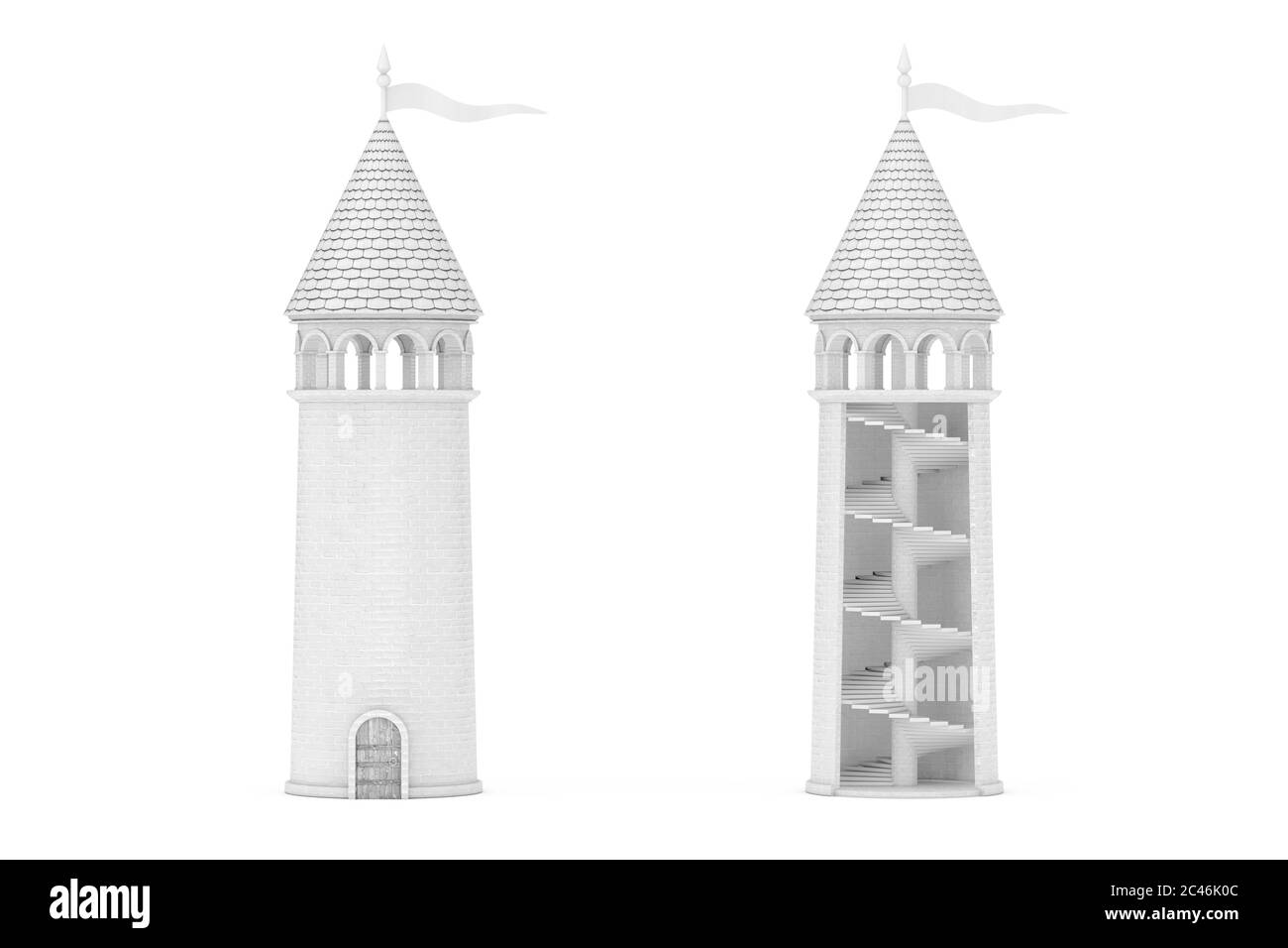 Ladder castle wall hi-res stock photography and images - Alamy