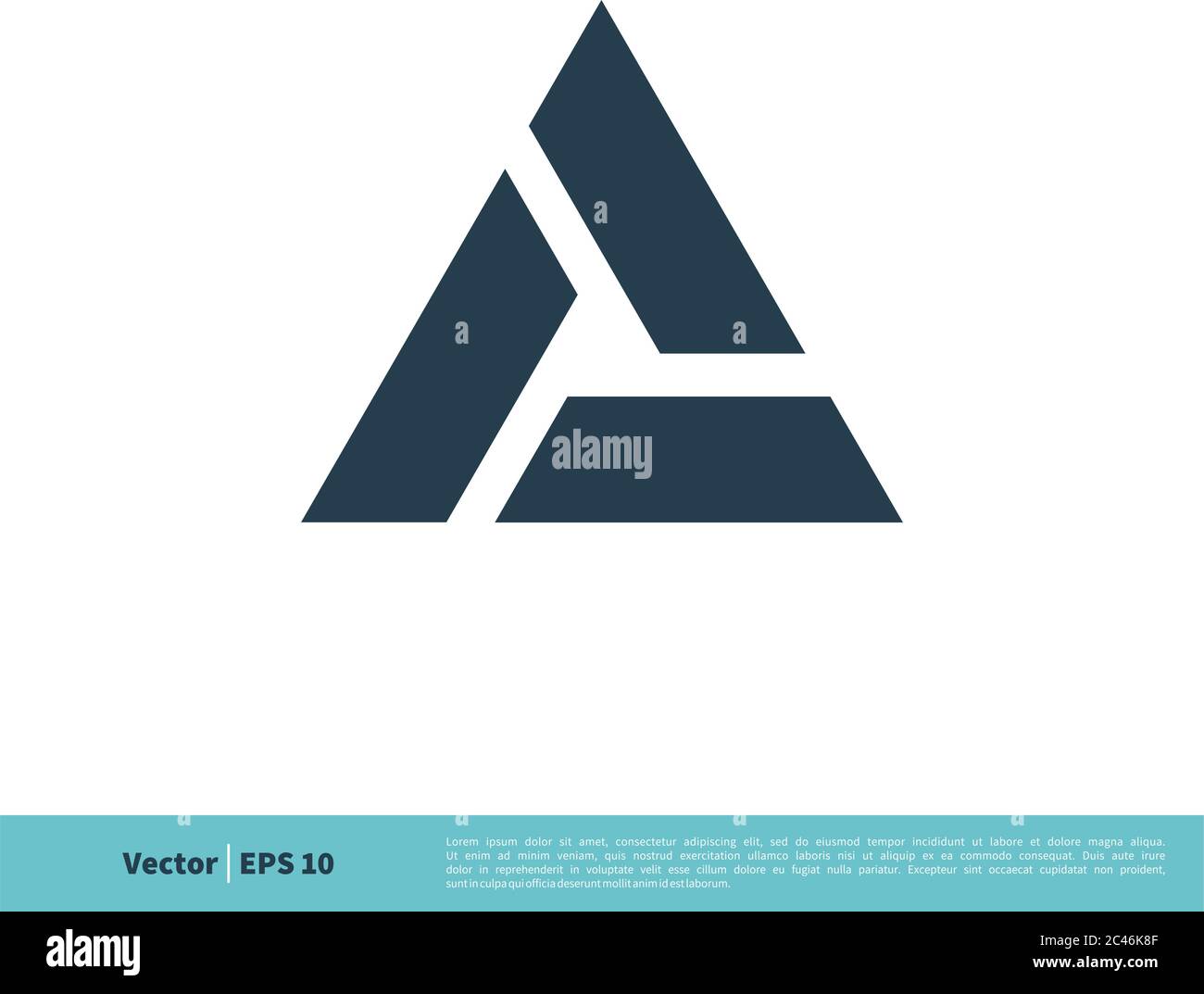 Letter A Trinity Icon Vector Logo Template Illustration Design. Vector ...