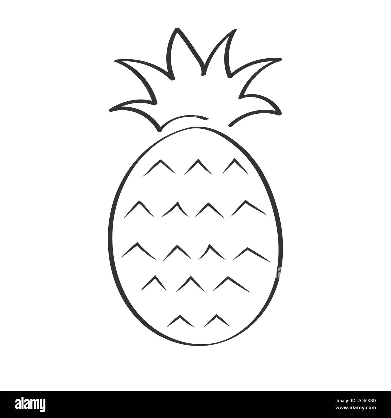 Pineapple Outline