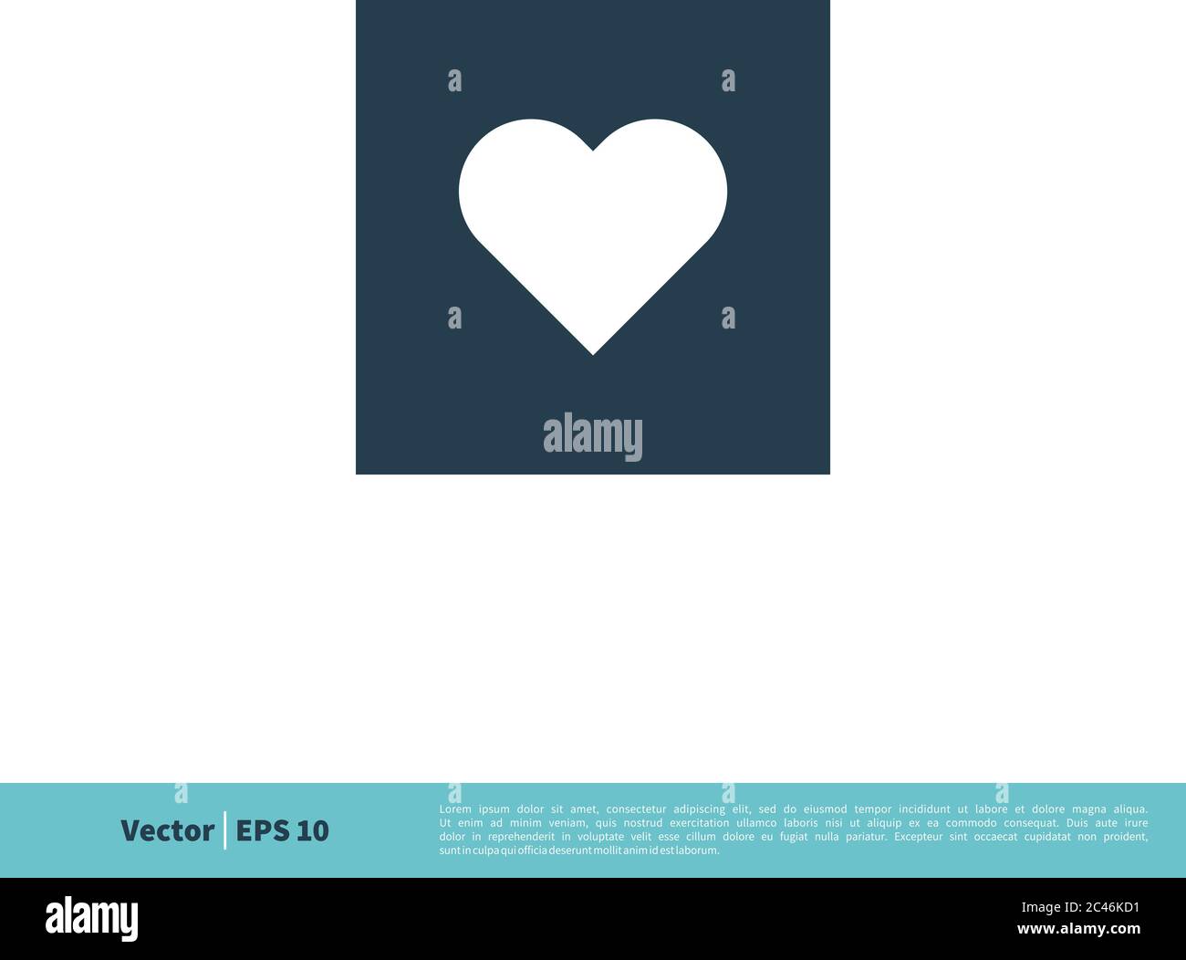 Love Heart Icon Vector Logo Template Illustration Design. Vector EPS 10 ...