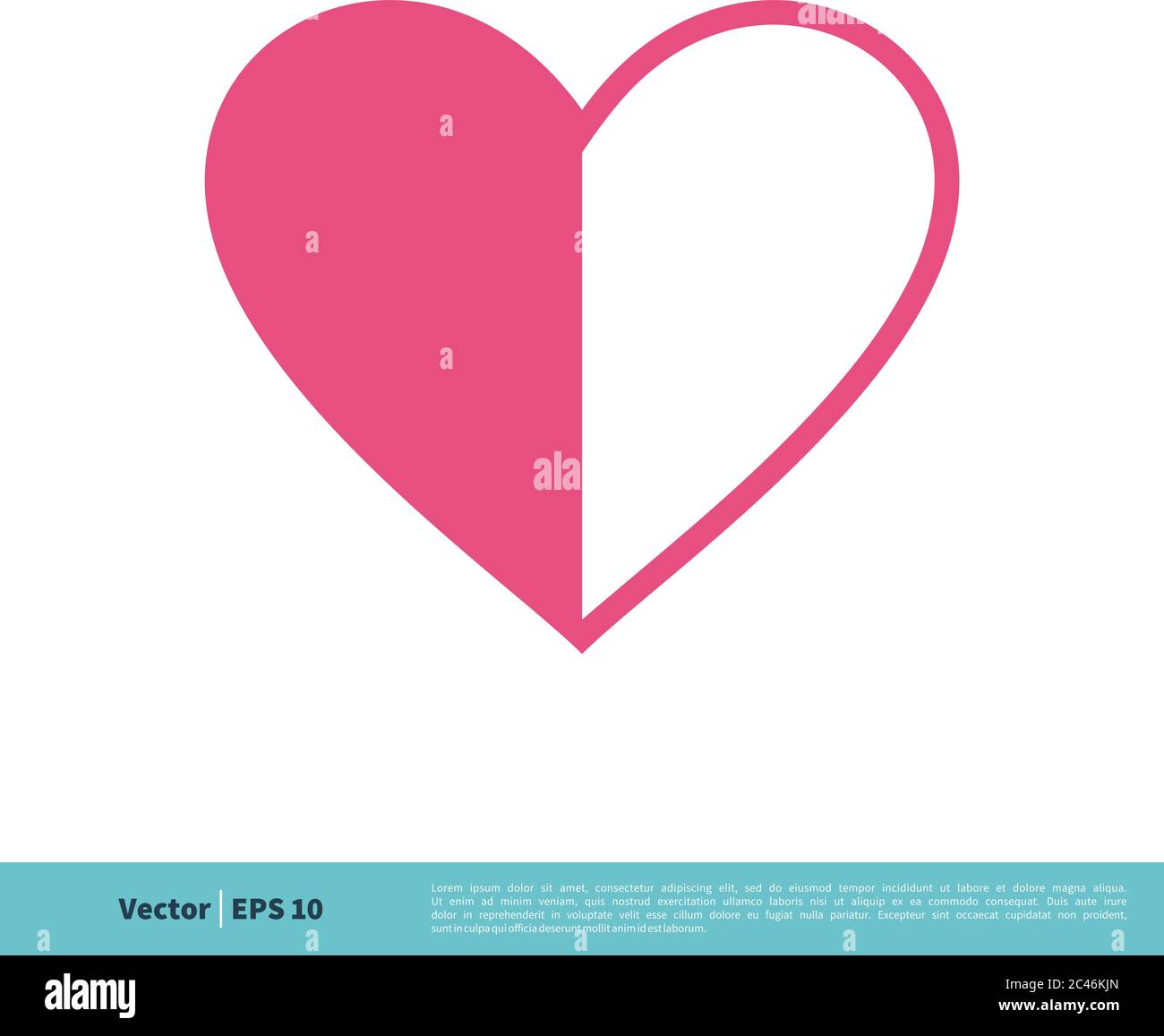 Heart Icon Vector Logo Template Illustration Design. Vector EPS 10 ...
