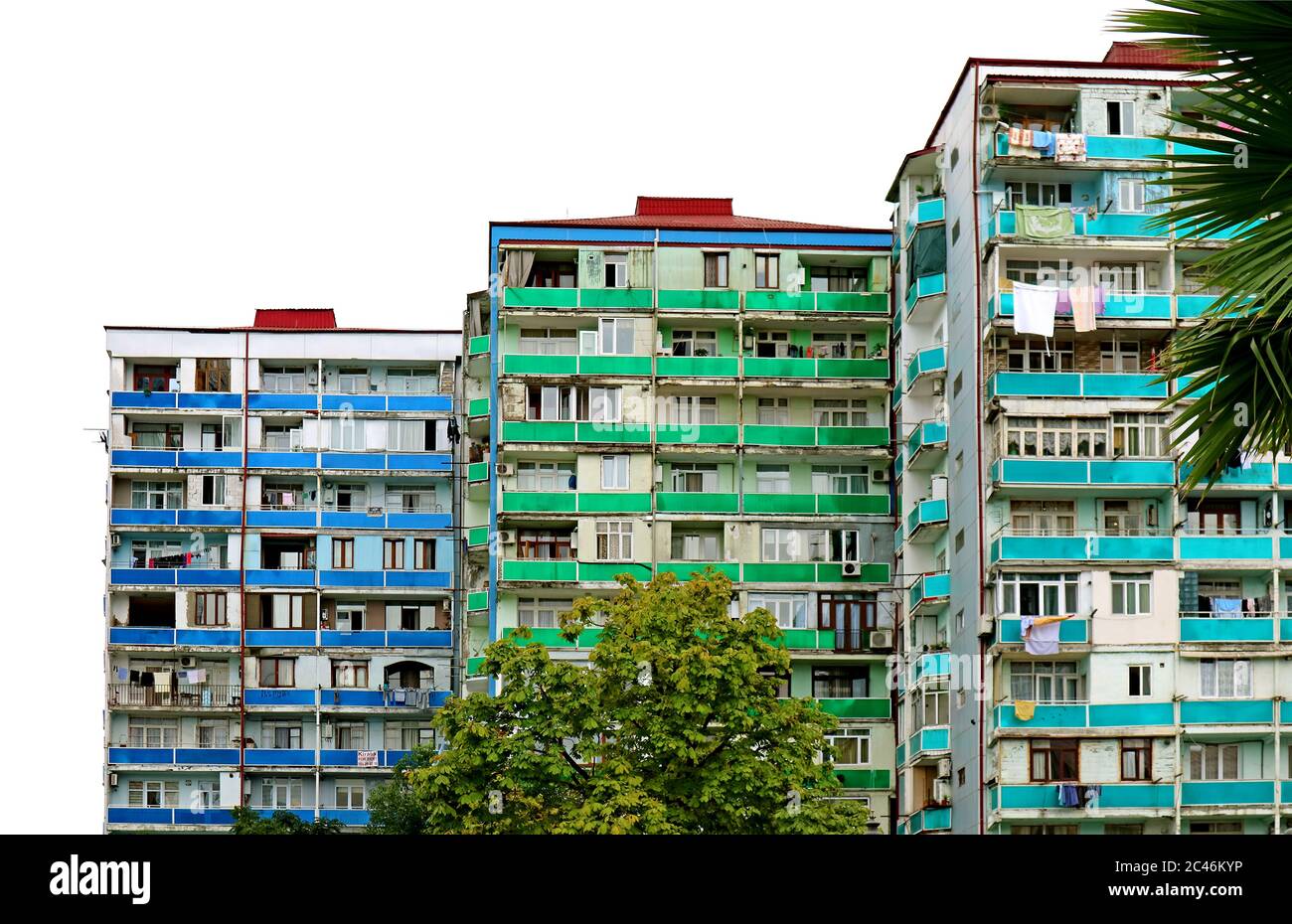 Colorful modern residential buildings Stock Photo - Alamy