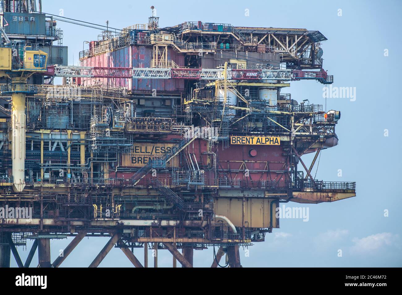 Brent delta oil rig platform hi-res stock photography and images - Alamy