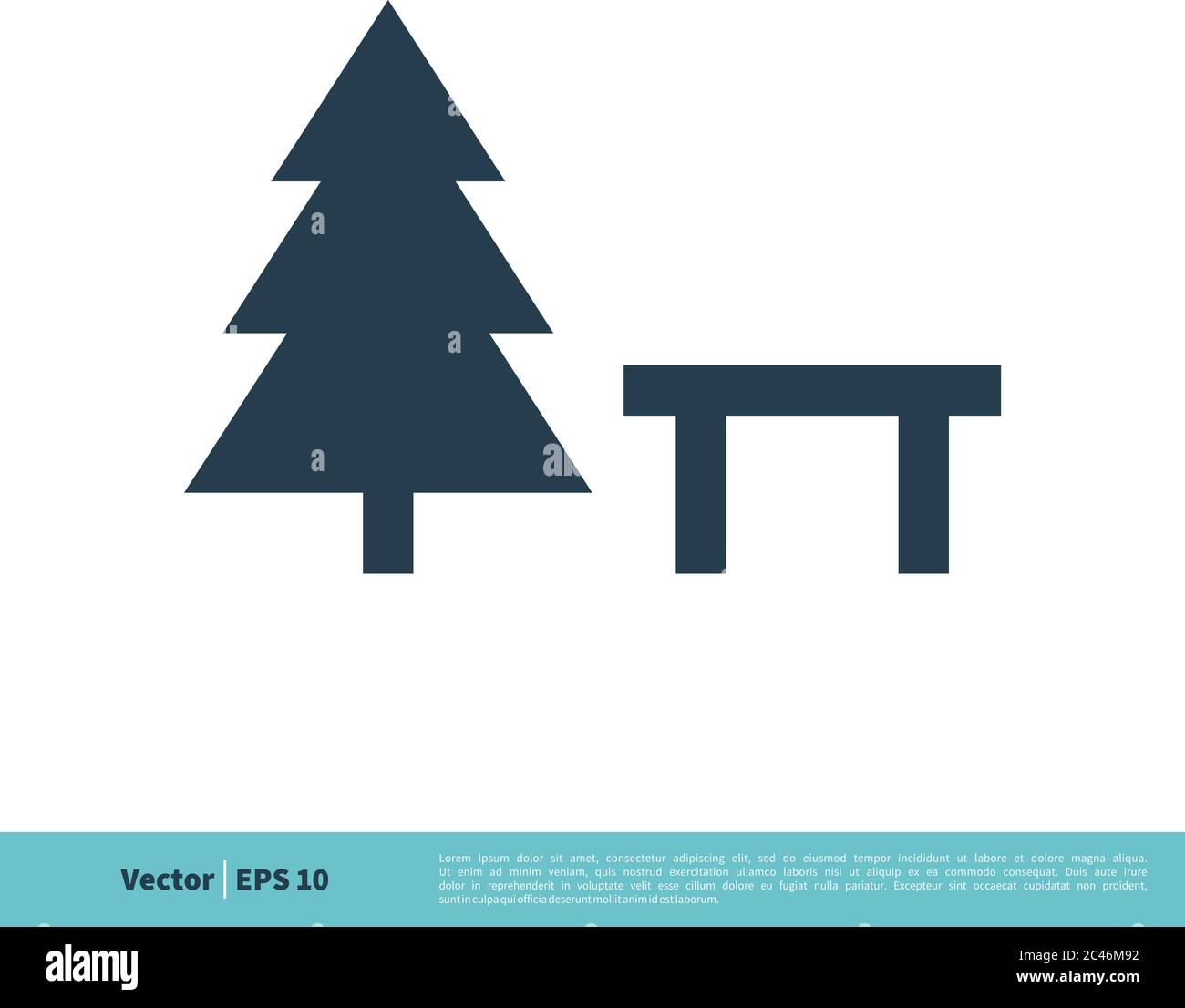 Park/ Forest Icon Vector Logo Template Illustration Design. Vector EPS ...