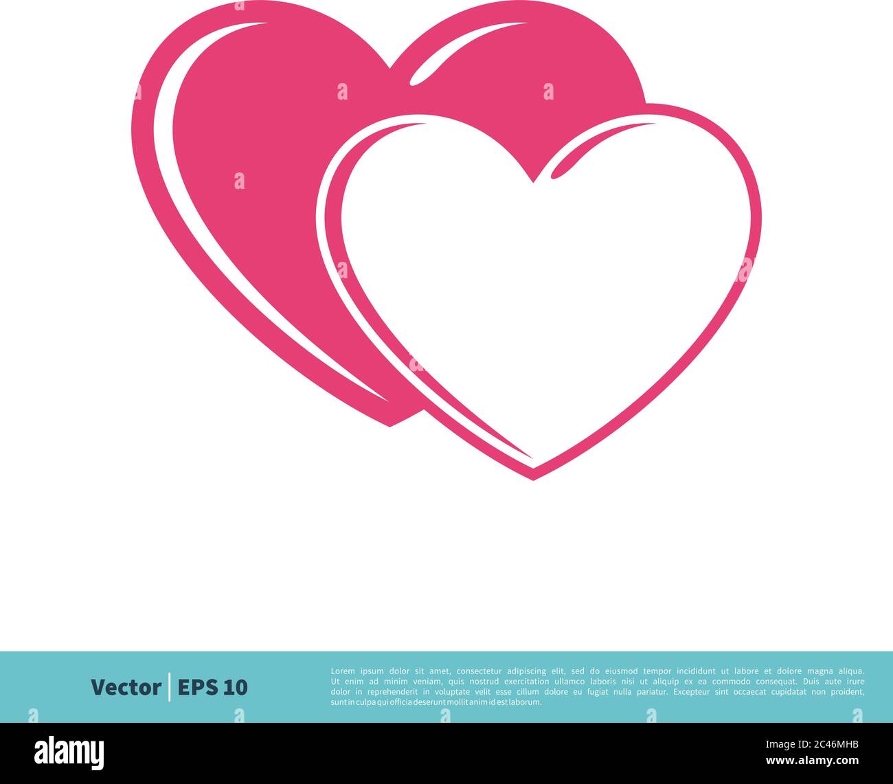 Heart Icon Vector Logo Template Illustration Design. Vector EPS 10 Stock Vector Image & Art - Alamy