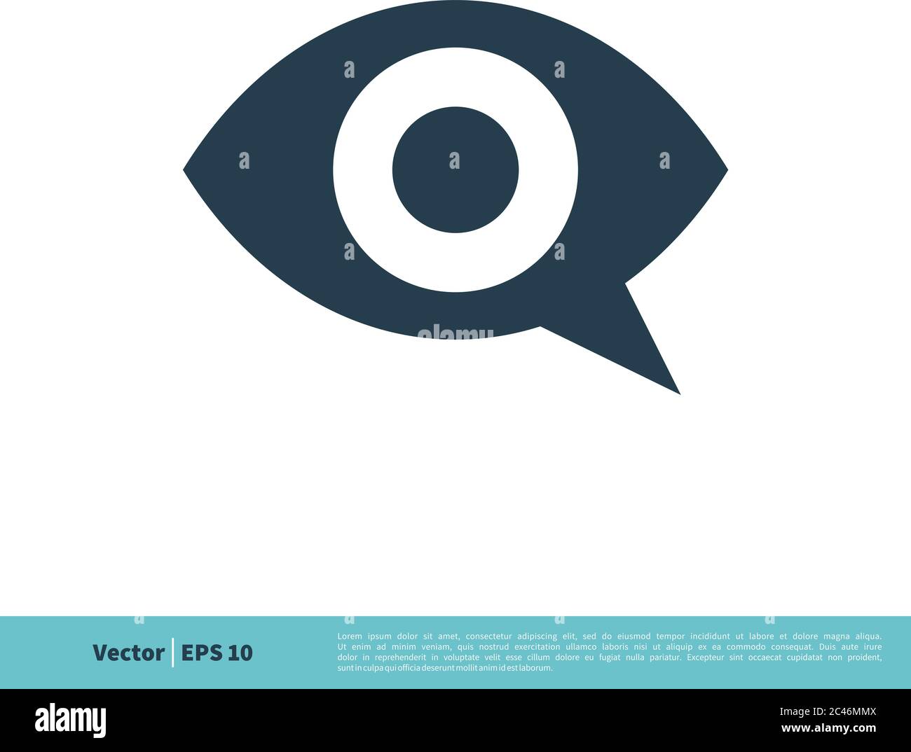 Eye Ball View Icon Vector Logo Template Illustration Design. Vector EPS ...