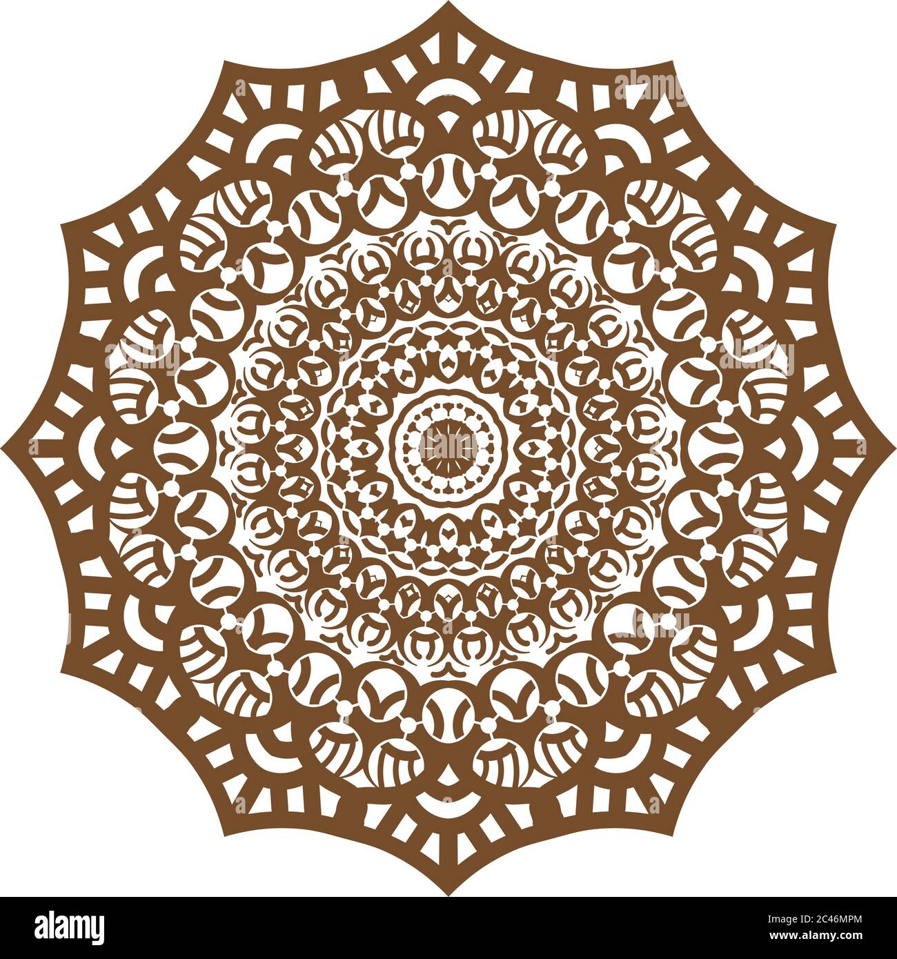 A mandala is a geometric configuration of symbols Stock Vector Image ...