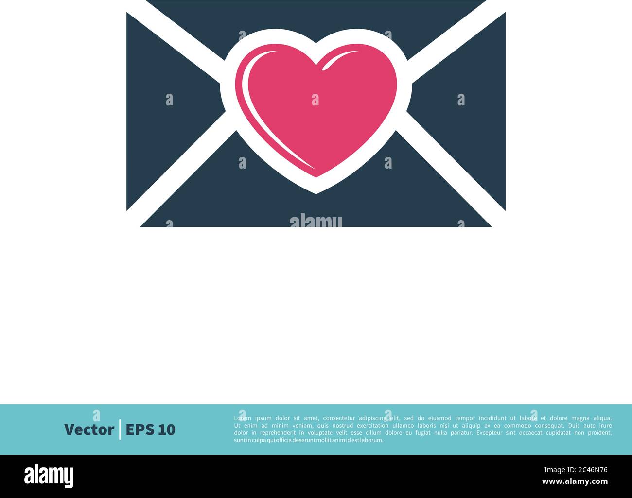 Love Letter, Email Icon Vector Logo Template Illustration Design ...
