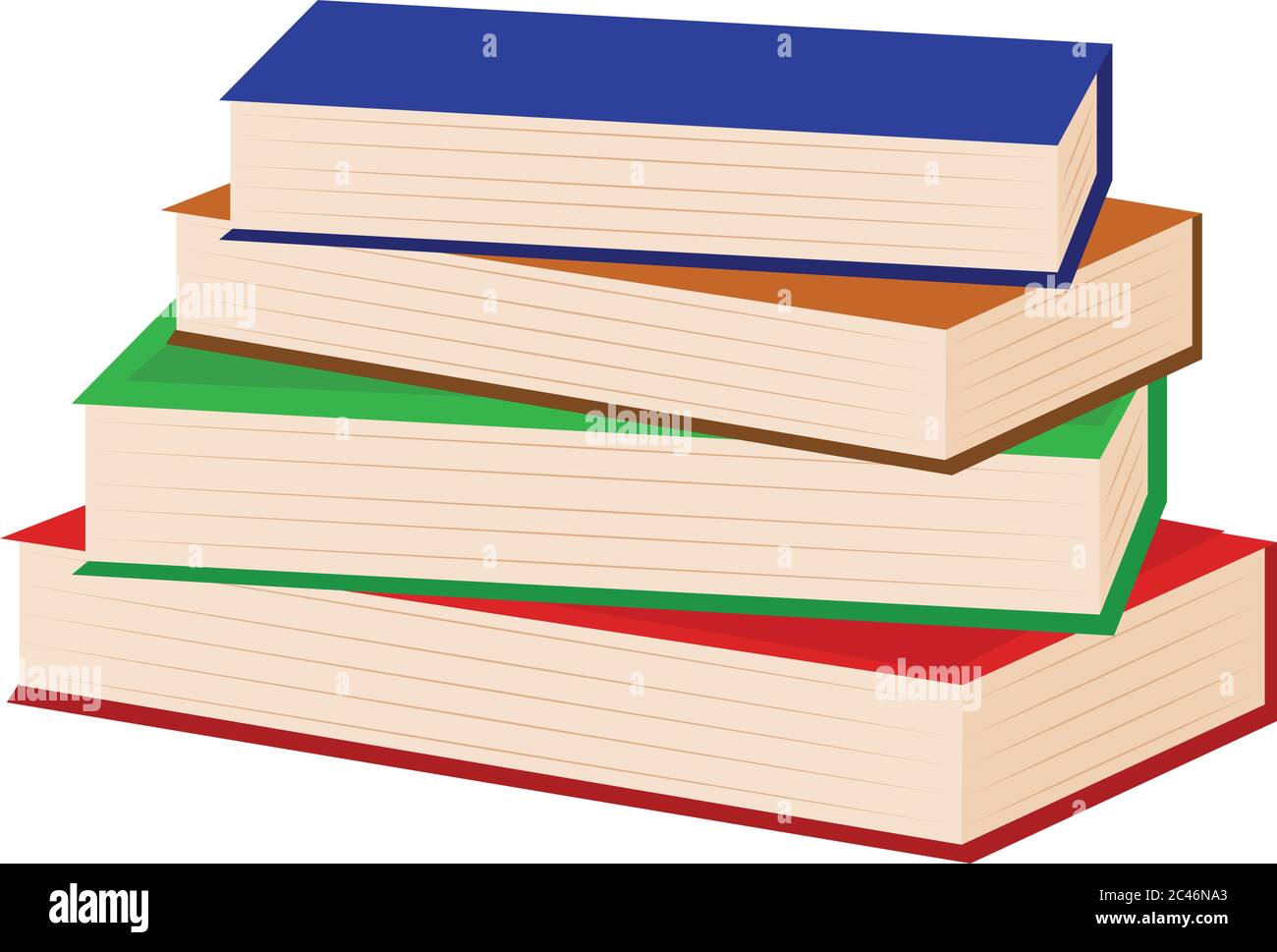 Stack of books Stock Vector Image & Art - Alamy
