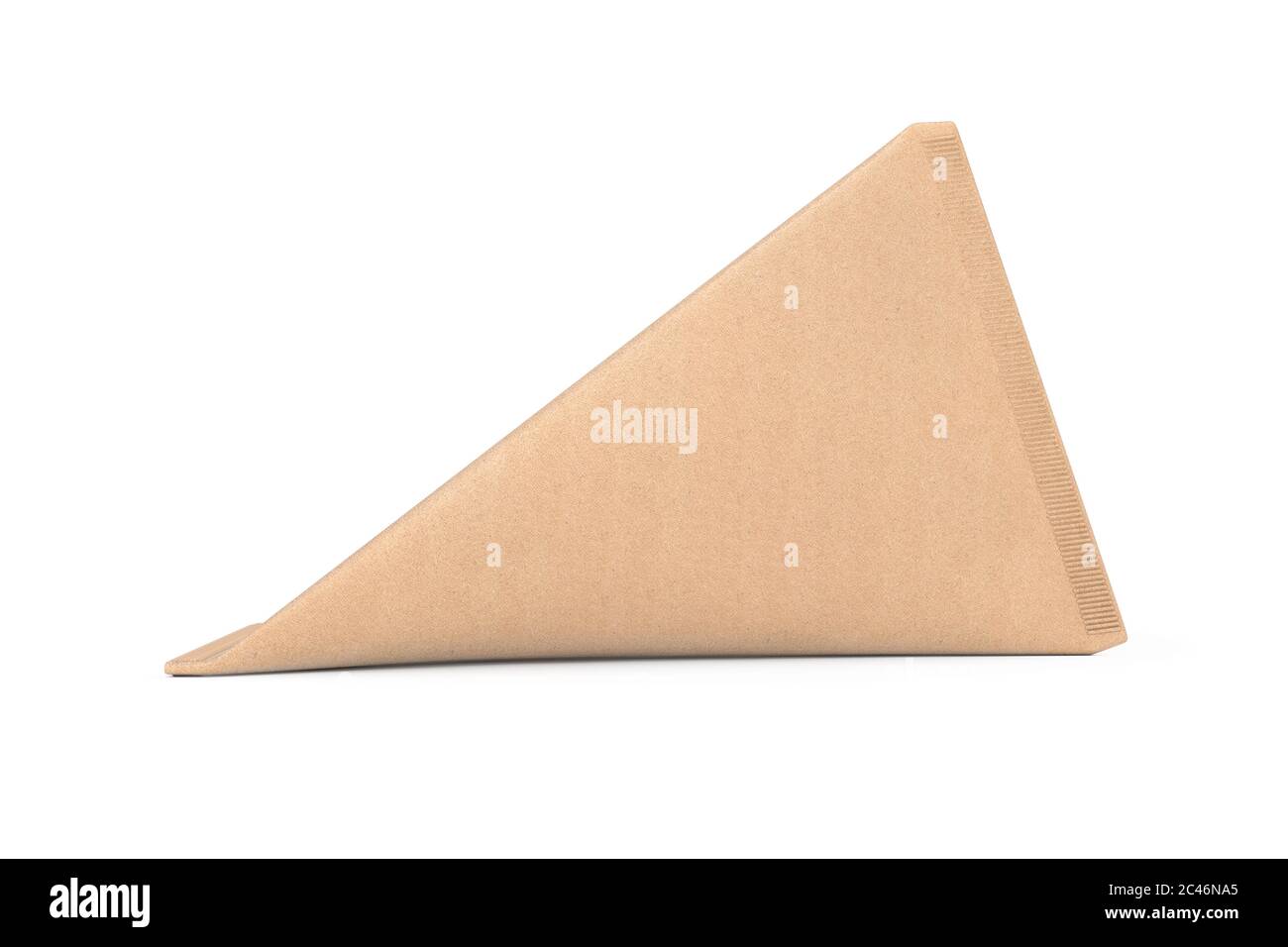 Cardboard Triangle Box Cream, Juice or Milk Pack Mock Up on a white ...