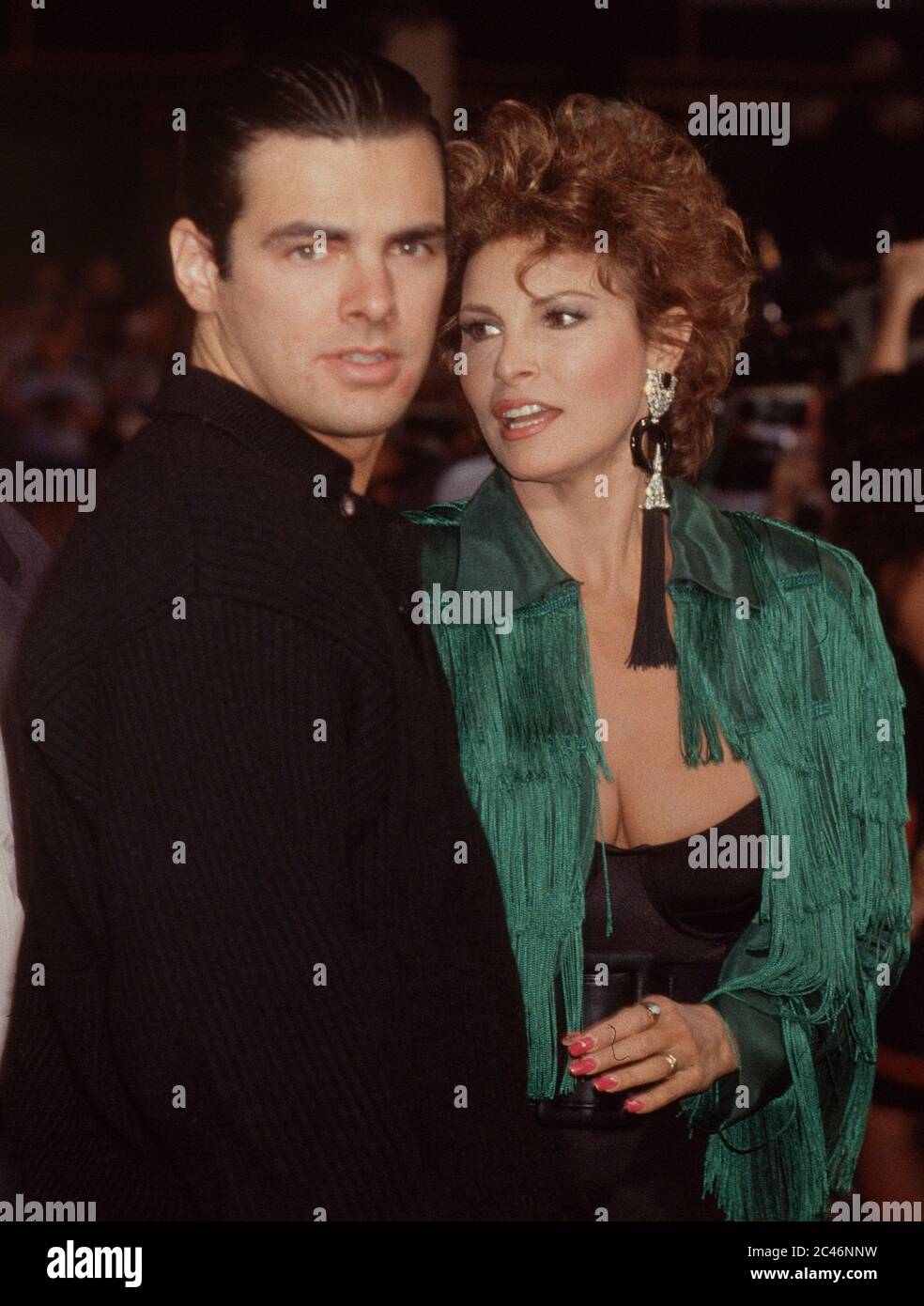 Los Angeles.CA.USA. LIBRARY. Raquel Welch and son Damon Welch at the ...