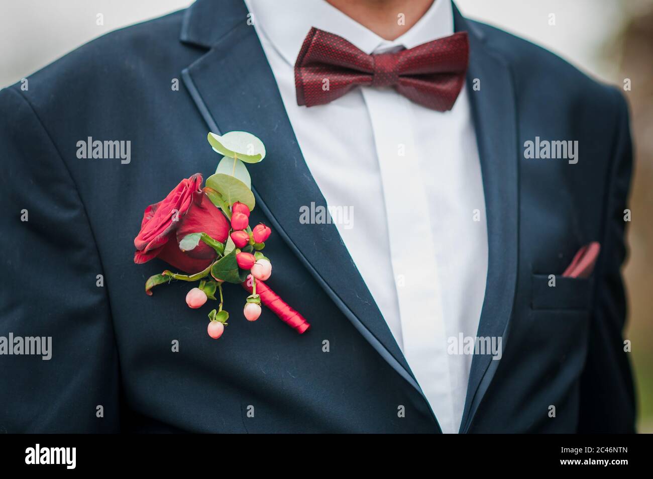 Red bowtie hi-res stock photography and images - Alamy
