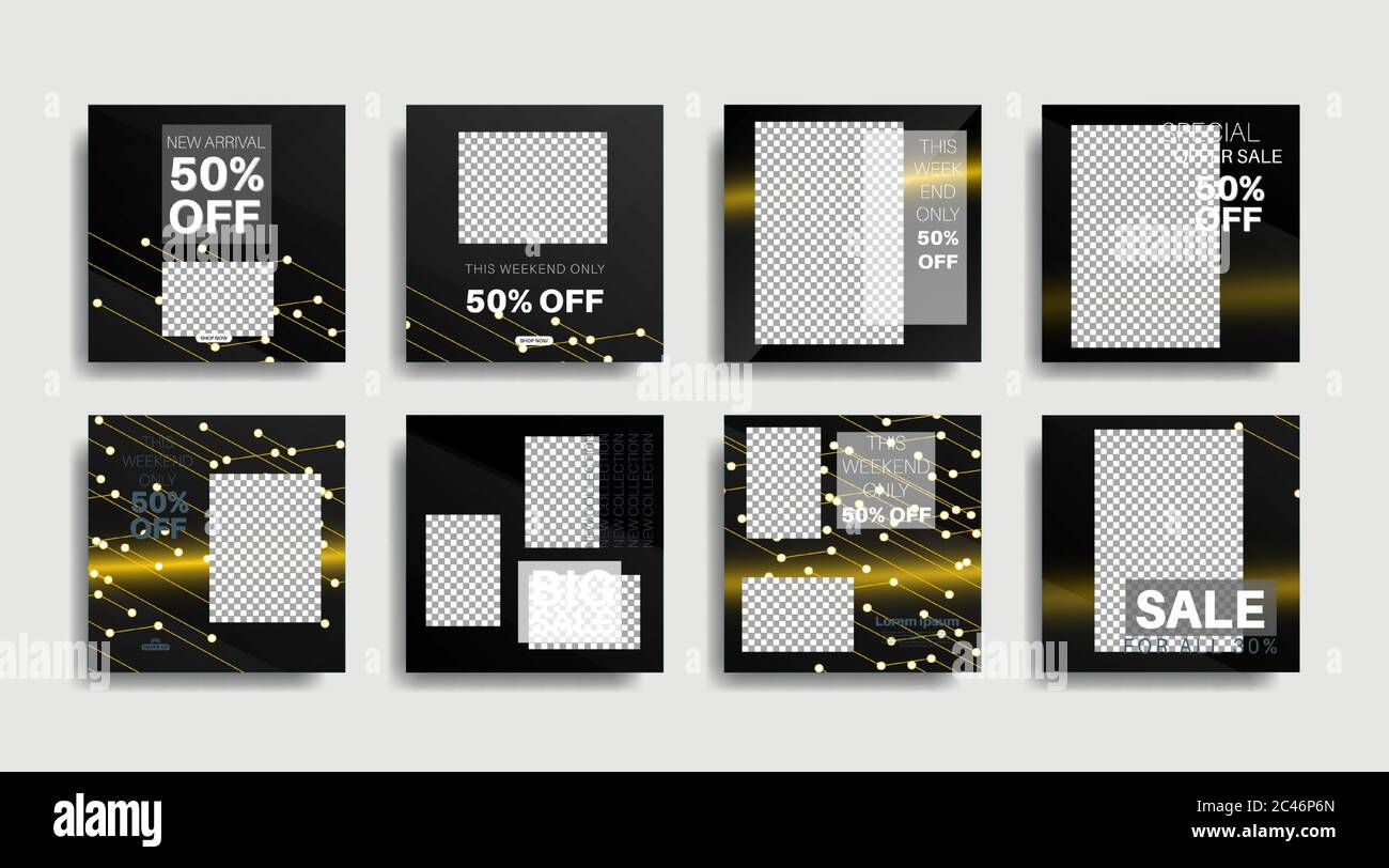 Modern promotion square web banner for social media . vector design ...