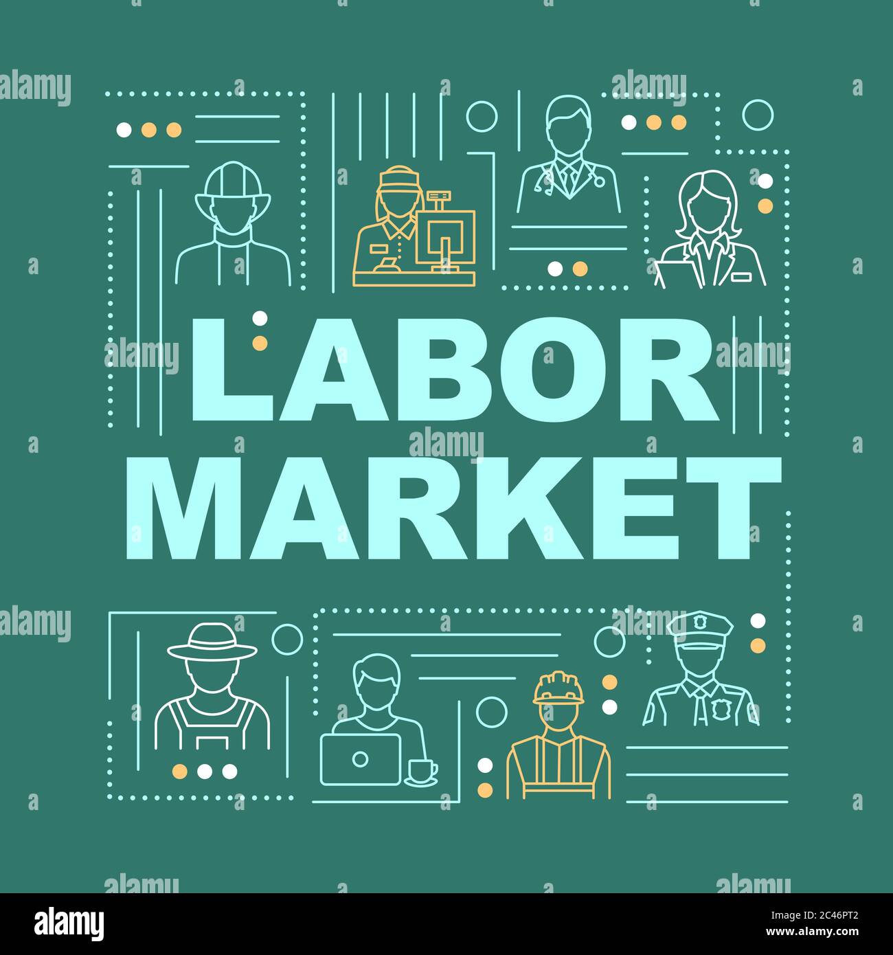 Labor market word concepts banner Stock Vector Image & Art - Alamy