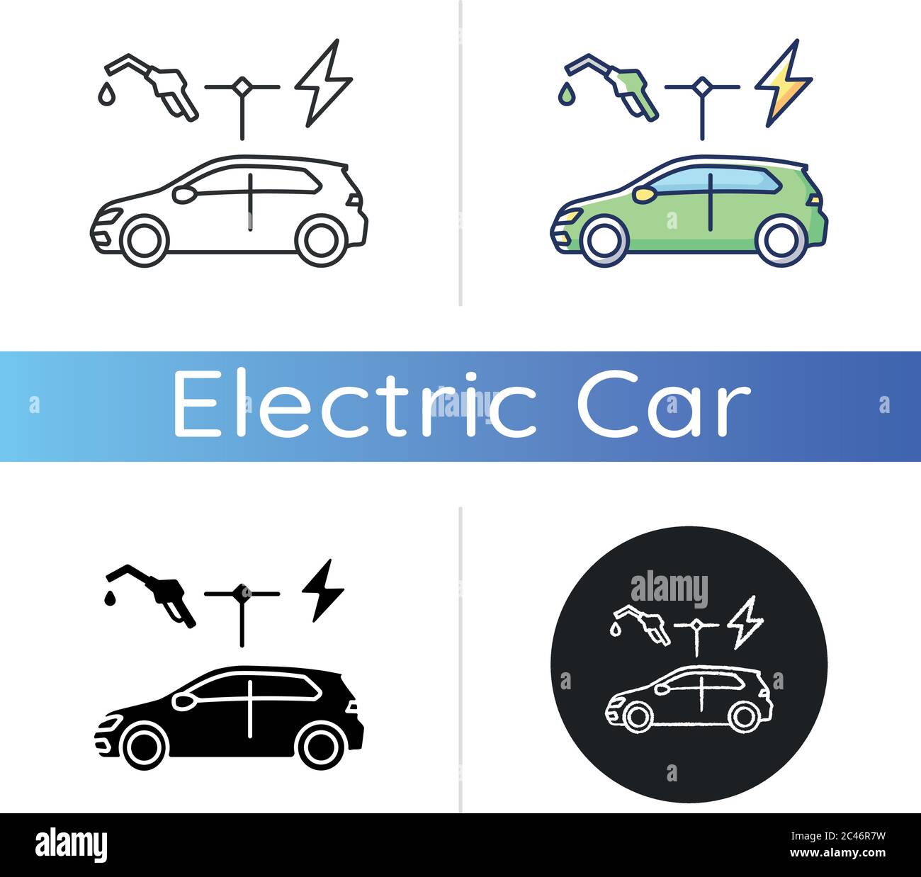 Hybrid car icon Stock Vector Image & Art - Alamy
