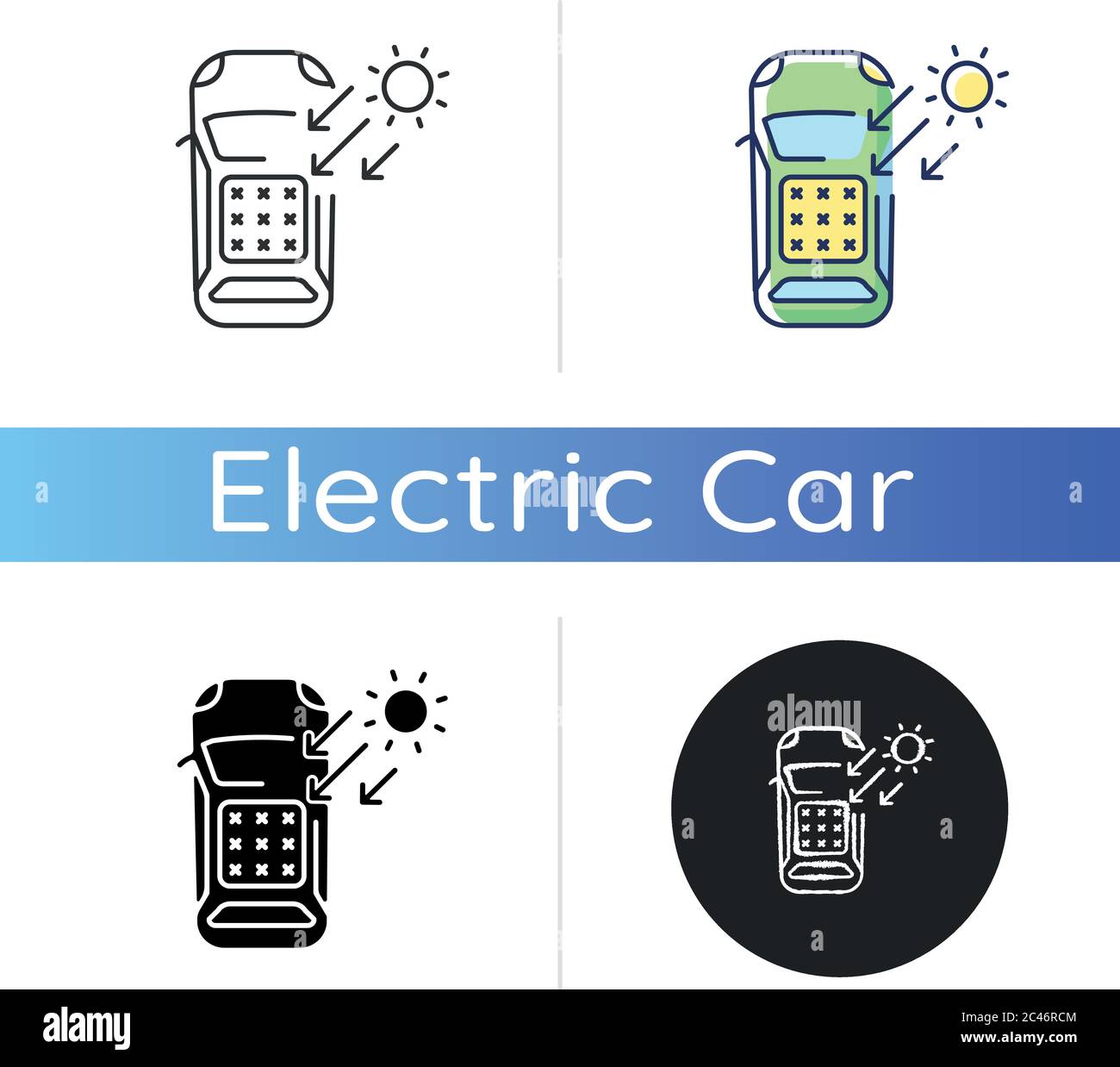 Solar car icon Stock Vector Image & Art - Alamy