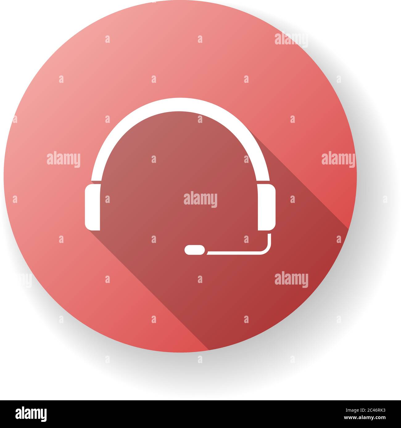 Headset sales icon flat Cut Out Stock Images & Pictures - Alamy