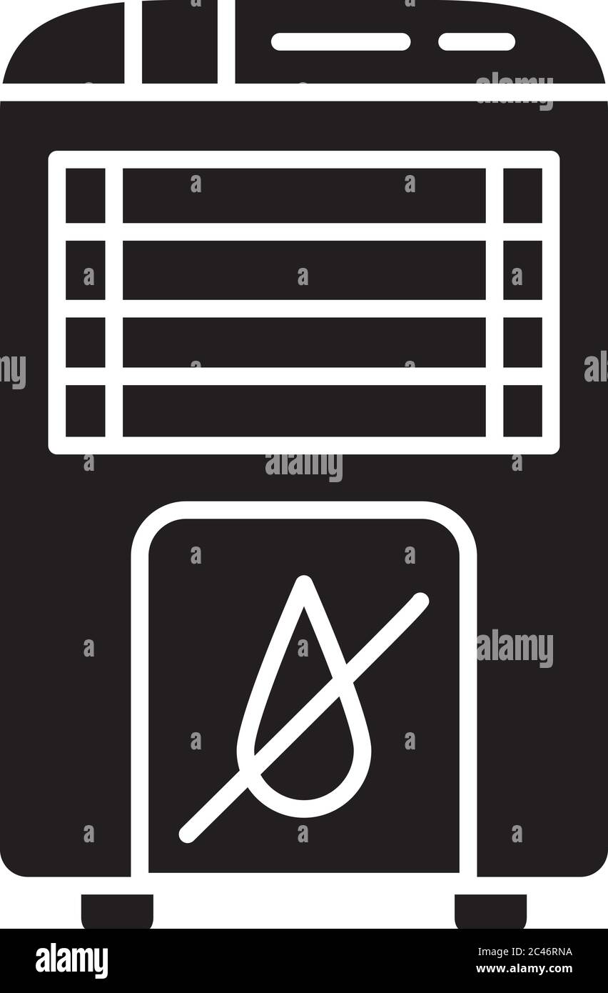 Dehumidifier black glyph icon Stock Vector Image & Art - Alamy