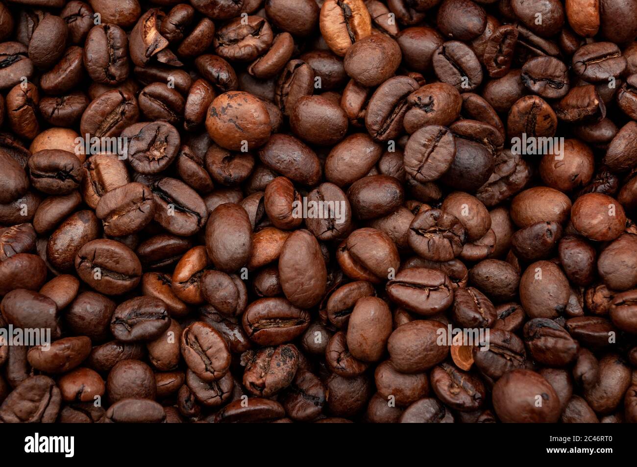 Energy stimulant and smooth java concept with full frame photograph of ...