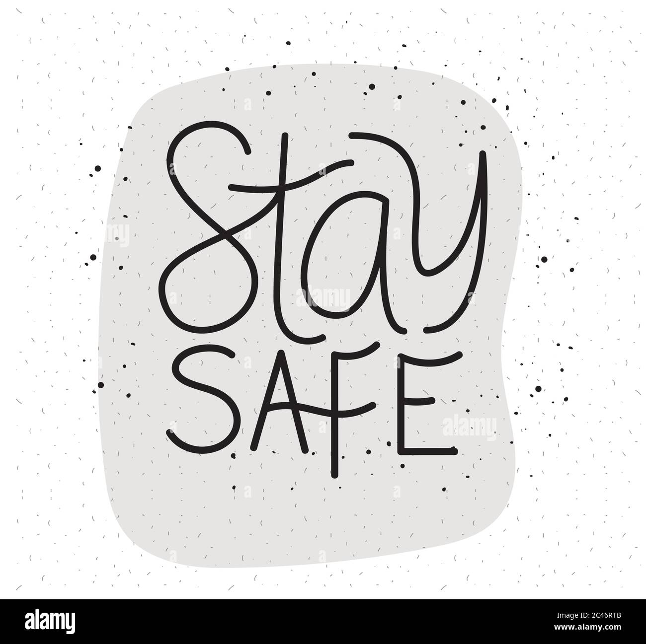 Stay safe lettering design of Happiness positivity and covid 19 virus ...