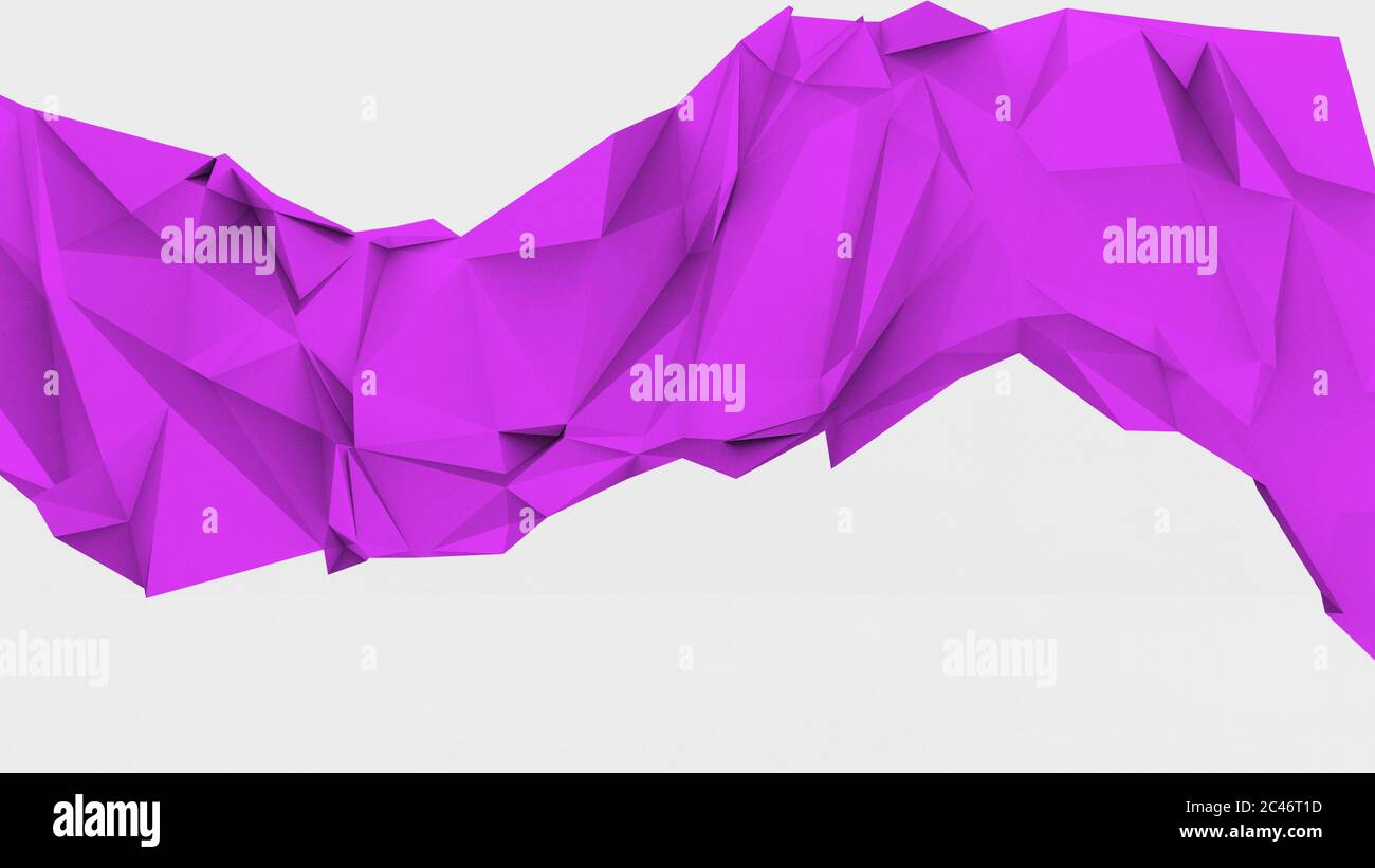 Geometric shape triangular violet wave wake abstract modern vector ...