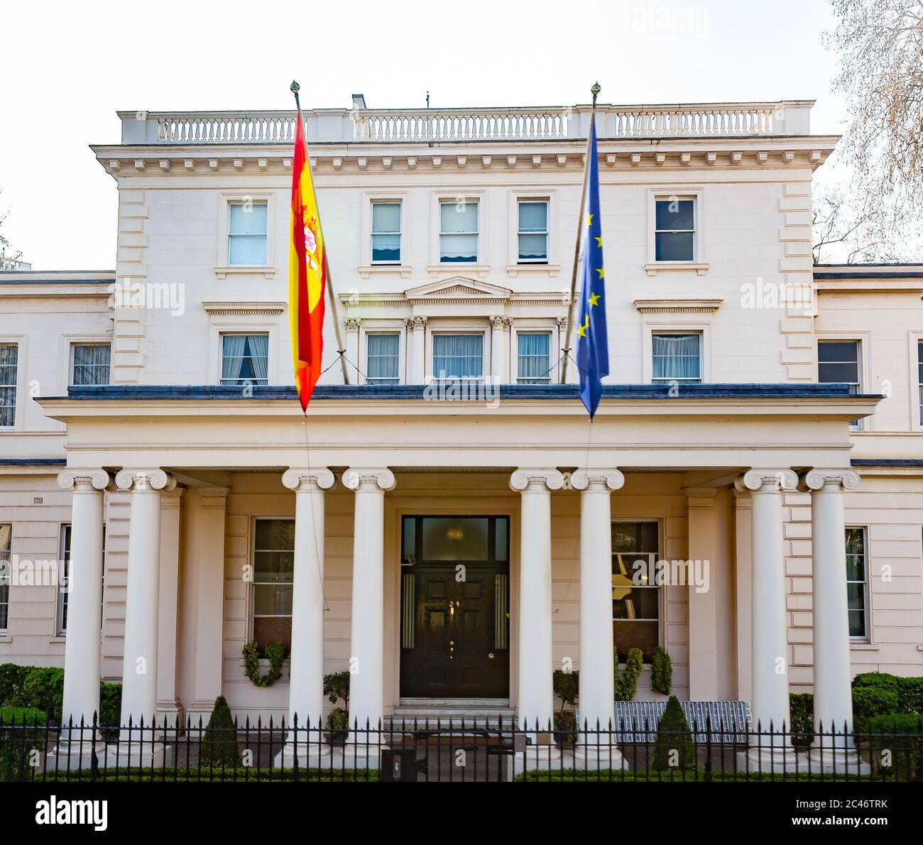 Flags in belgrave square hi-res stock photography and images - Alamy