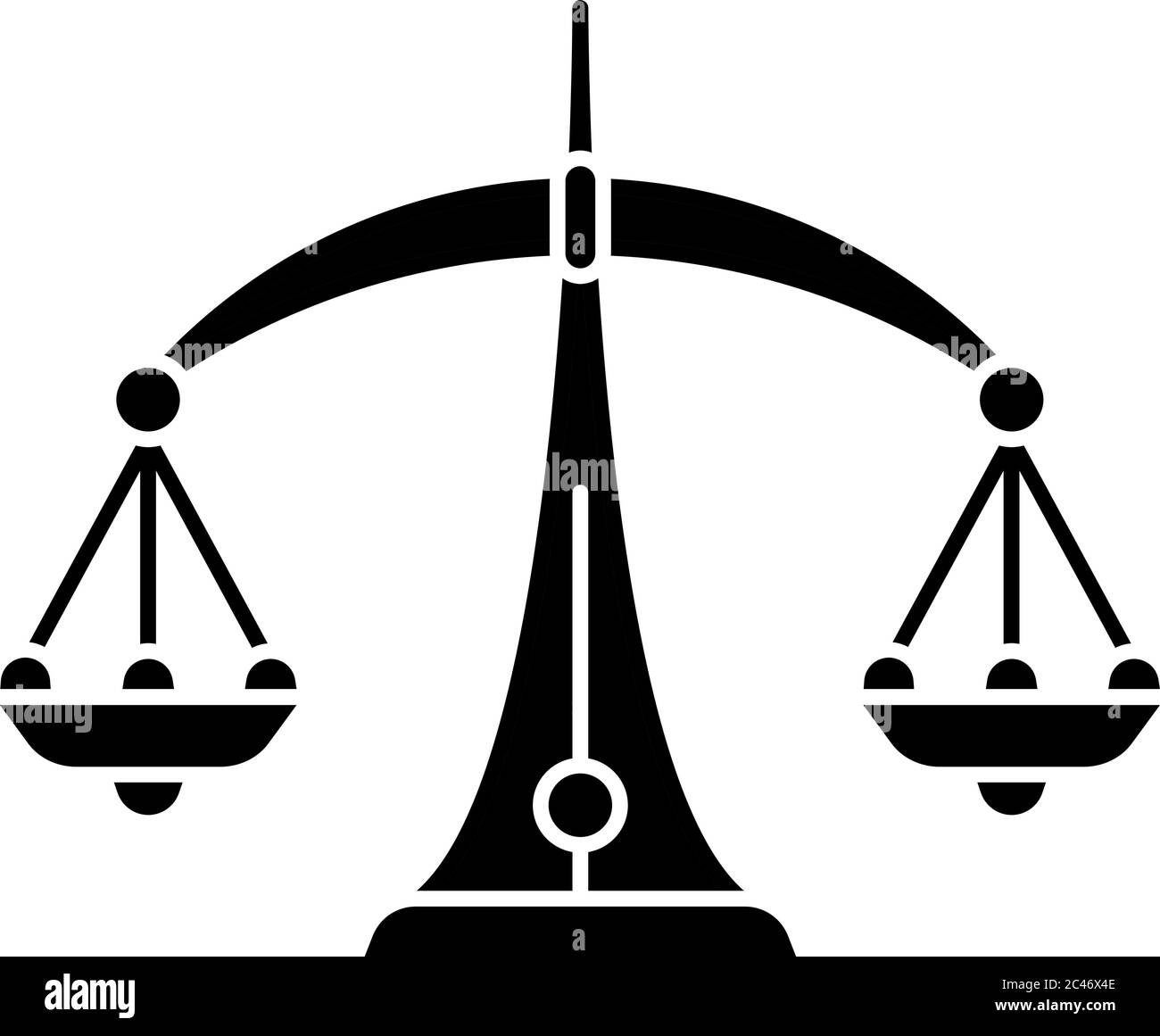 Libra zodiac sign black glyph icon Stock Vector Image & Art - Alamy