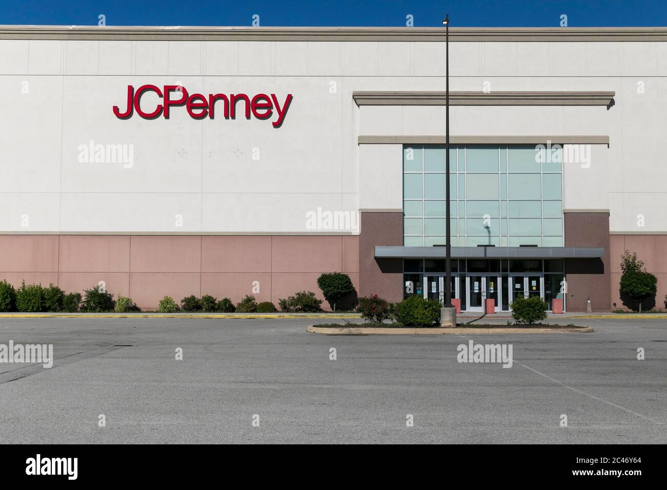 A logo sign outside of a JCPenney retail store location in Hanover ...