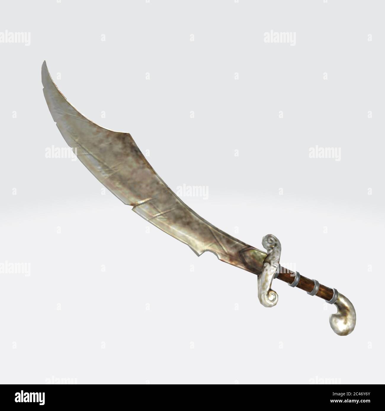 Old sabre isolated on white background Stock Photo - Alamy