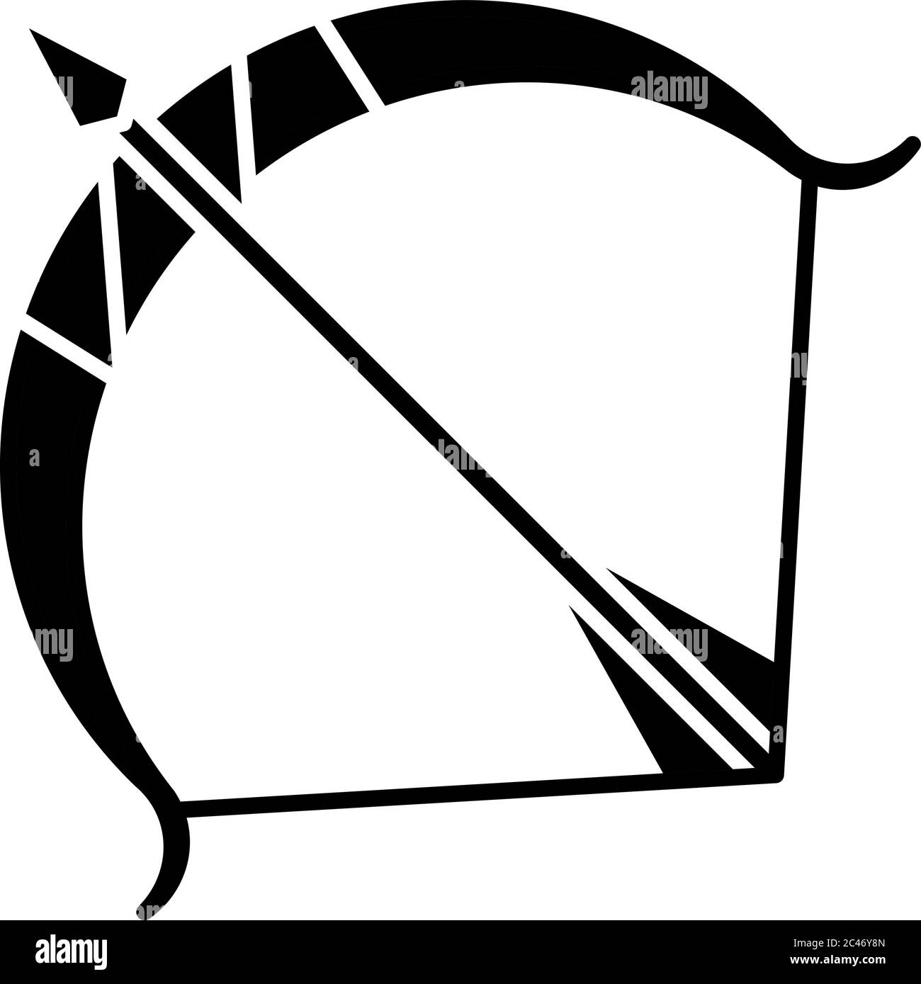 Sagittarius zodiac sign black glyph icon Stock Vector Image & Art - Alamy